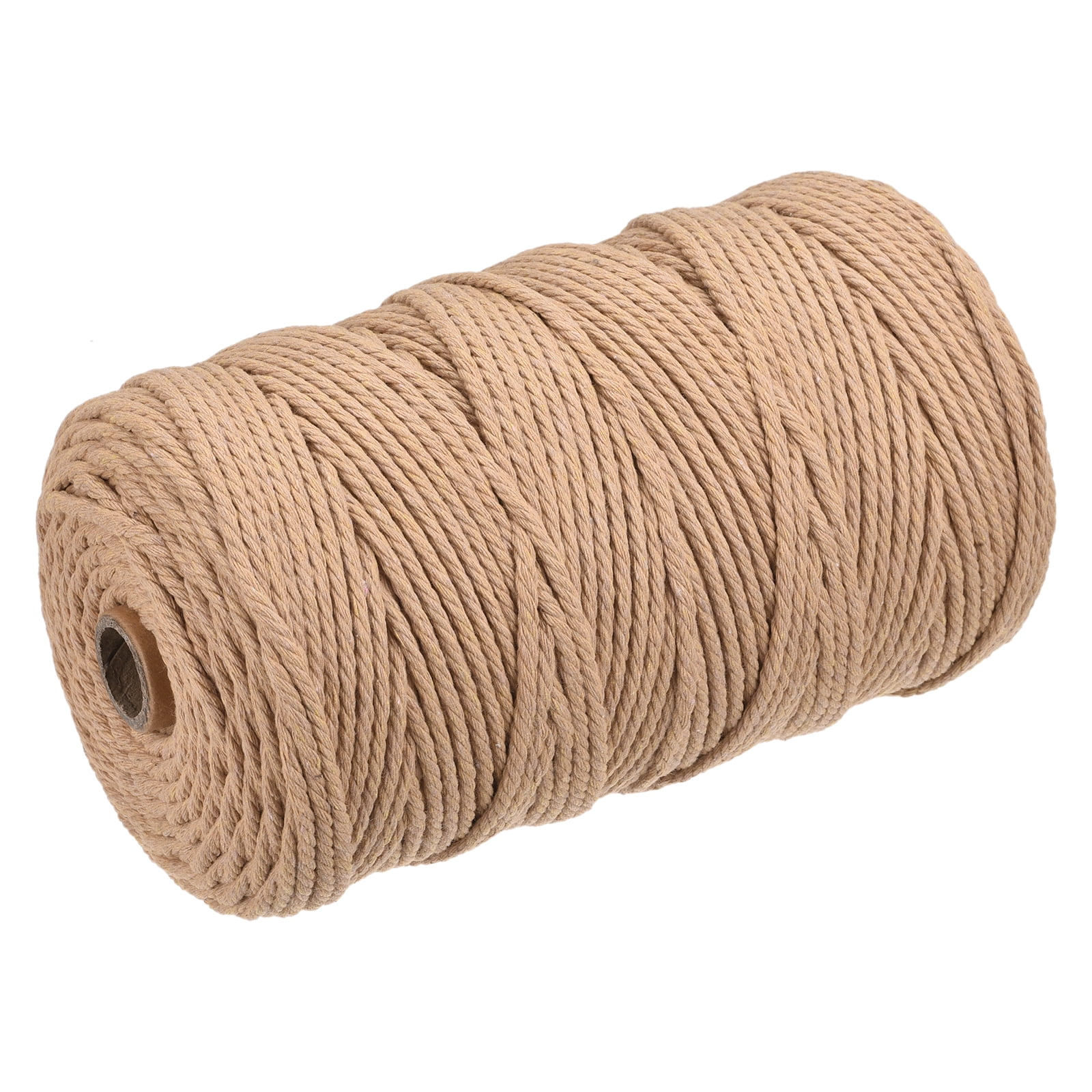 Uxcell Cotton Rope Twine String Twisted Braided Cord, Brick Brown 200m ...