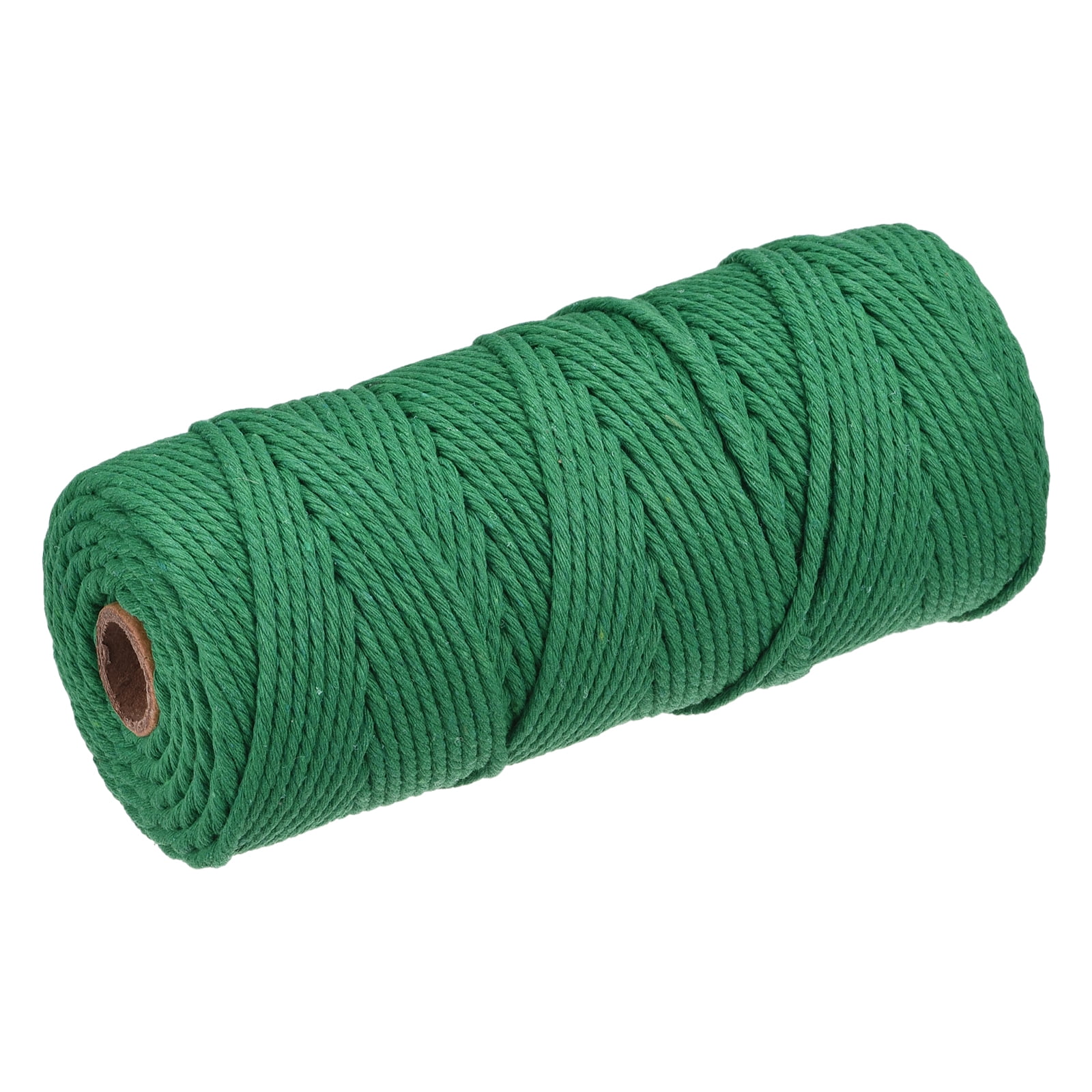 Uxcell Cotton Rope Twine String Twisted Braided Cord, Emerald Green ...