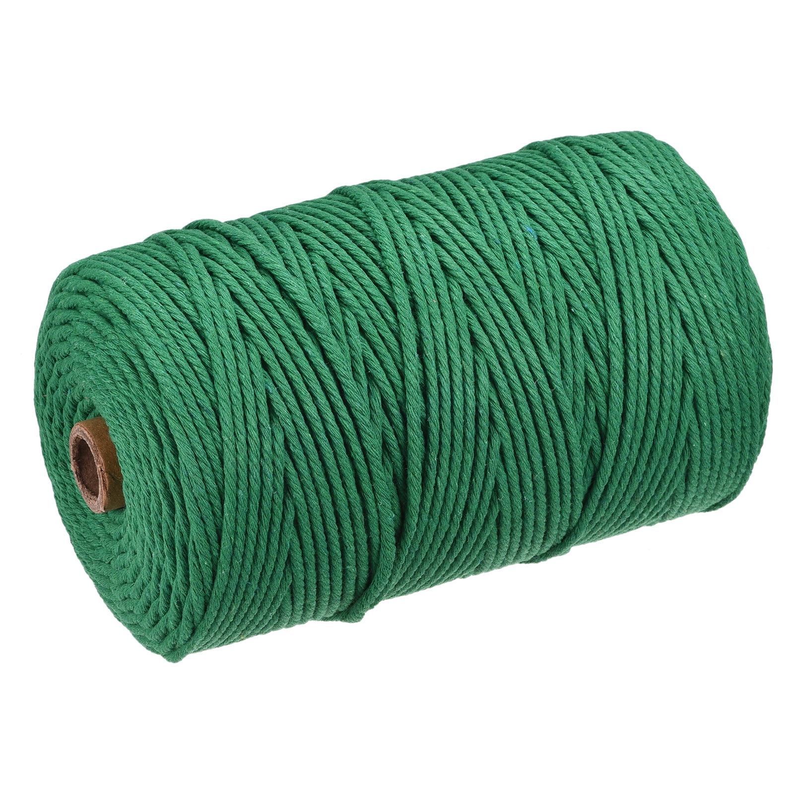 Uxcell Cotton Rope Twine String Twisted Braided Cord, Emerald Green ...