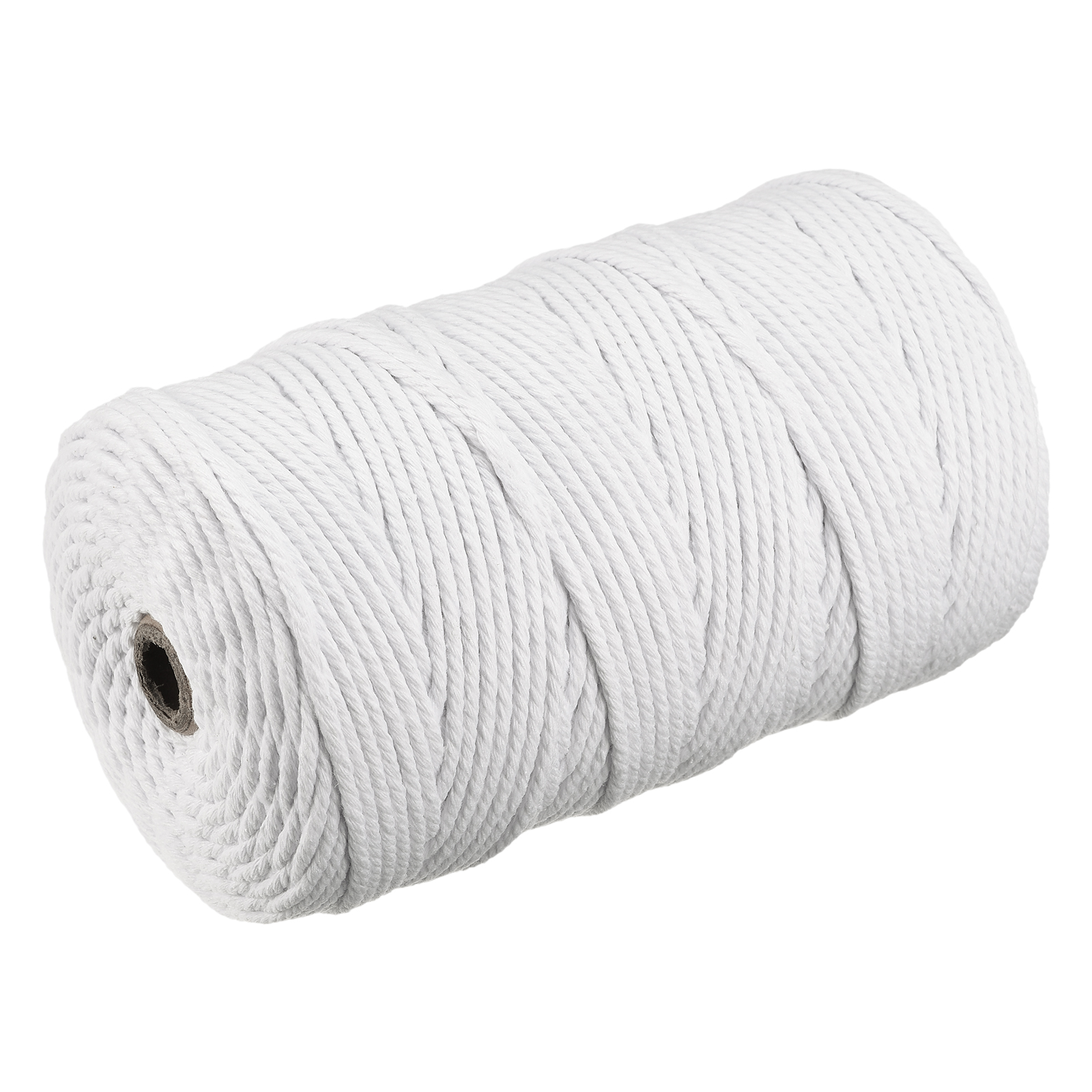 Uxcell Cotton Rope Twine String Twisted Braided Cord, White 200m/218 ...