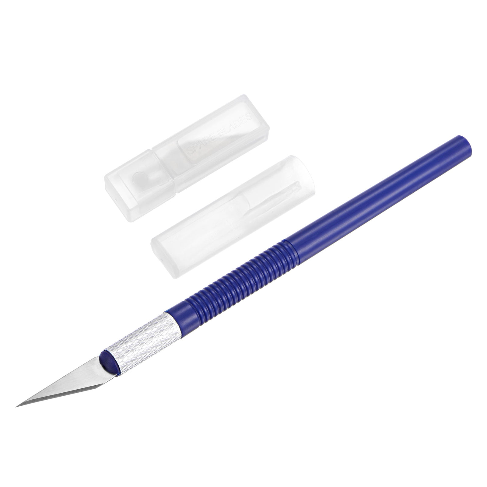 Uxcell Craft Carving Knife Hobby Knife with 5 Spare Blades, Blue ...