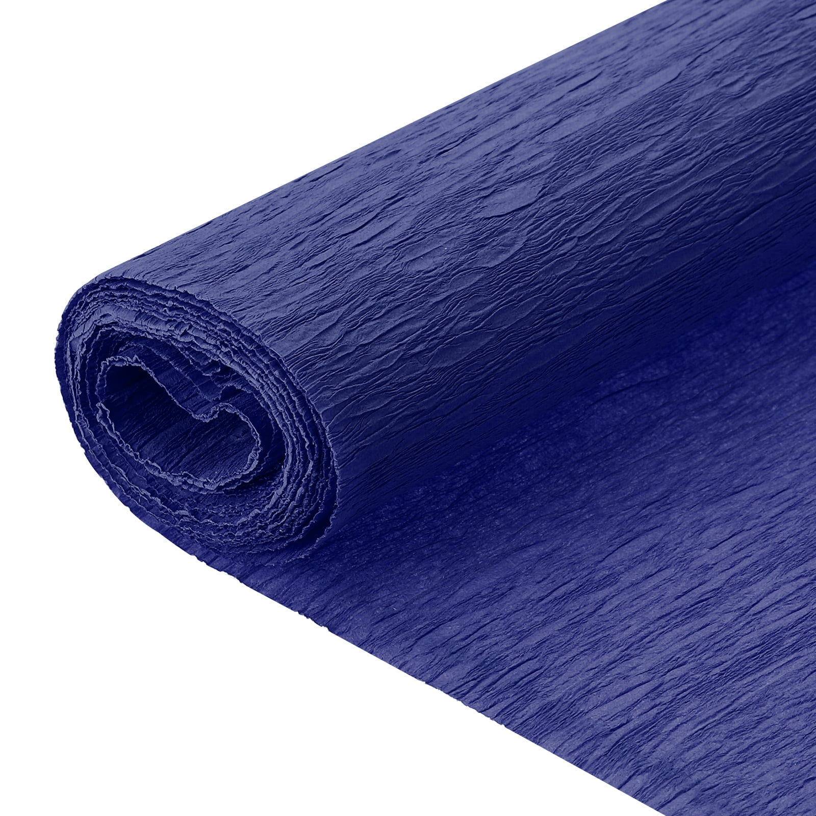 Uxcell Crepe Paper, 7.9ft Long 20 Inch Wide Dark Blue Crepe Paper Roll ...