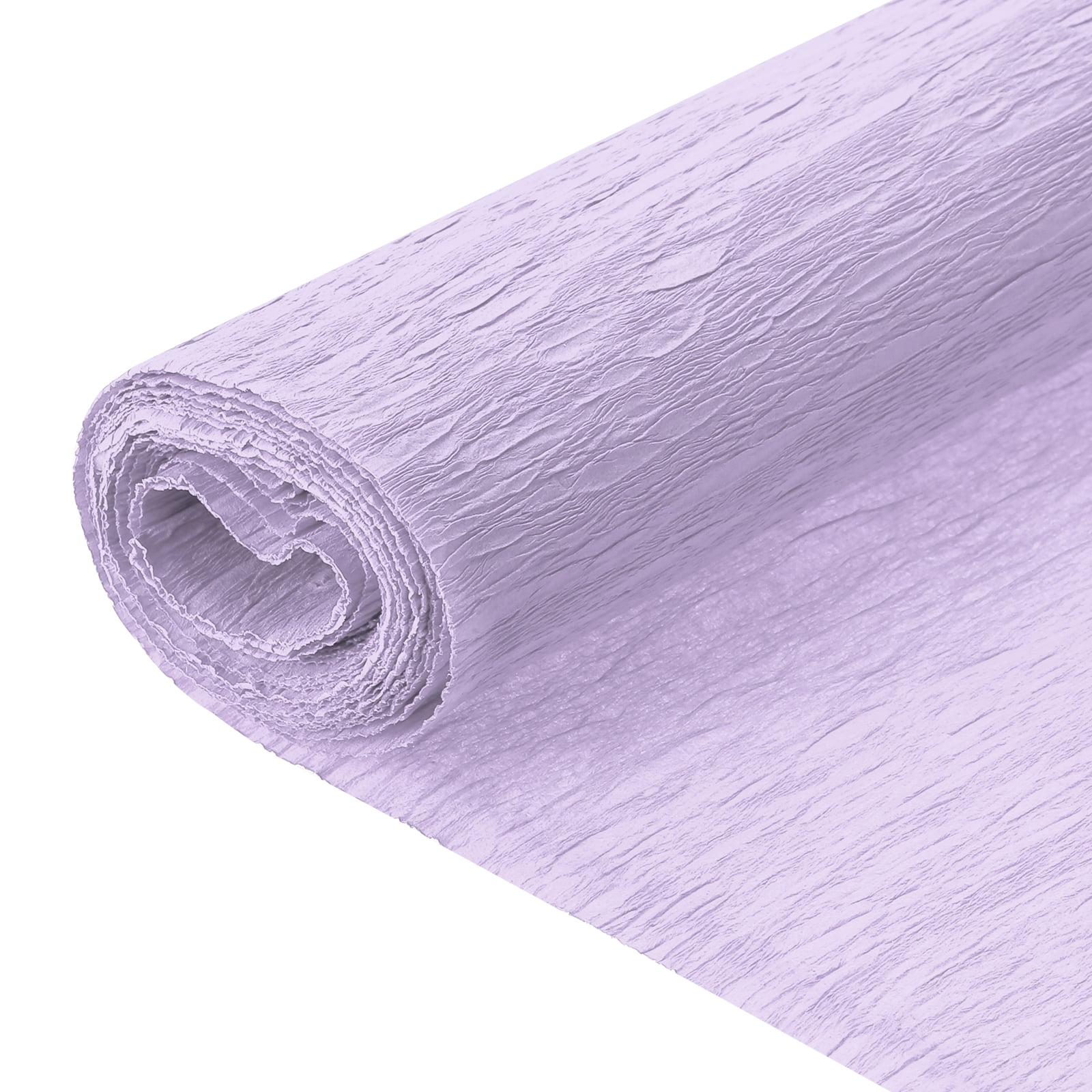 Uxcell Crepe Paper, 7.9ft Long 20 Inch Wide Light Purple Crepe Paper ...