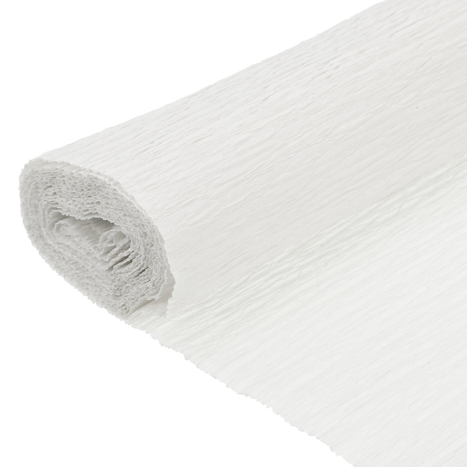 Uxcell Crepe Paper, 7.9ft Long 20 Inch Wide White Crepe Paper Roll ...