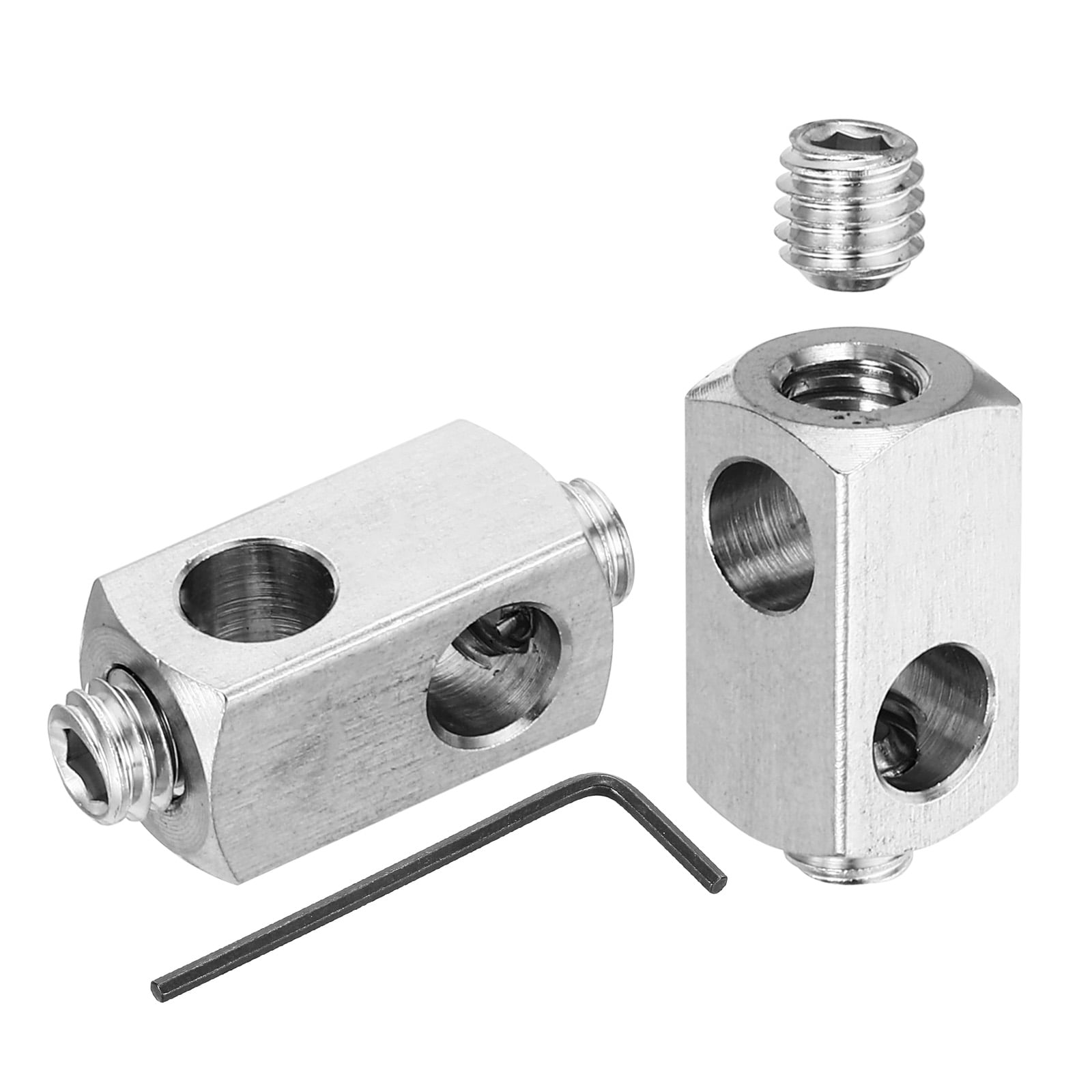 Uxcell Cross Wire Rope Clips Set, 2 Pack Rectangle Cable Clamps with ...