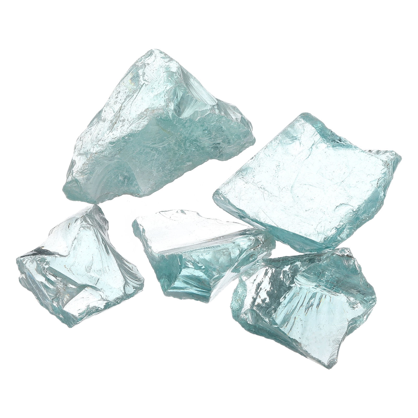 Uxcell Crushed Glass, 3-5mm High Luster Crushed Glass Broken Glass ...