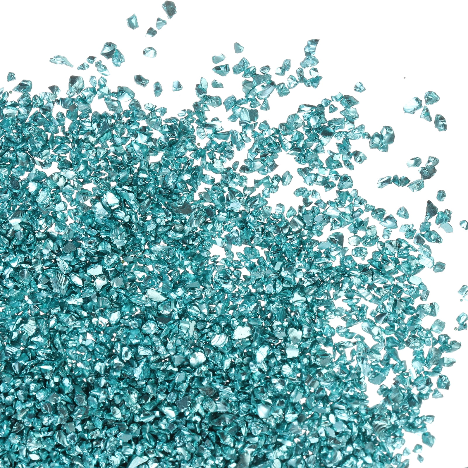 Uxcell Crushed Glass Glitters Colorful Irregular Glass Chips Chunky Sky ...