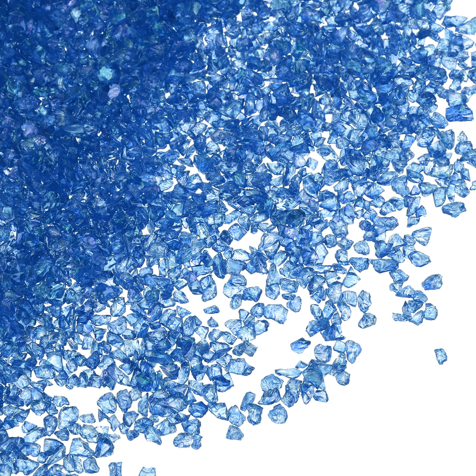 Uxcell Crushed Glass Glitters Colorful Irregular Glass Chips Chunky ...