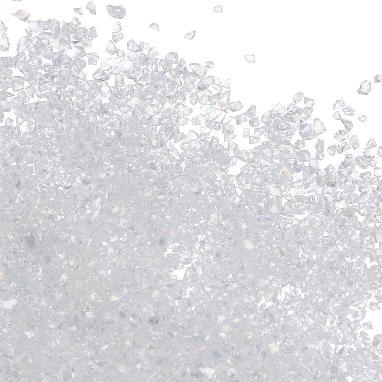 Uxcell Crushed Glass Glitters Colorful Irregular Glass Chips Chunky ...