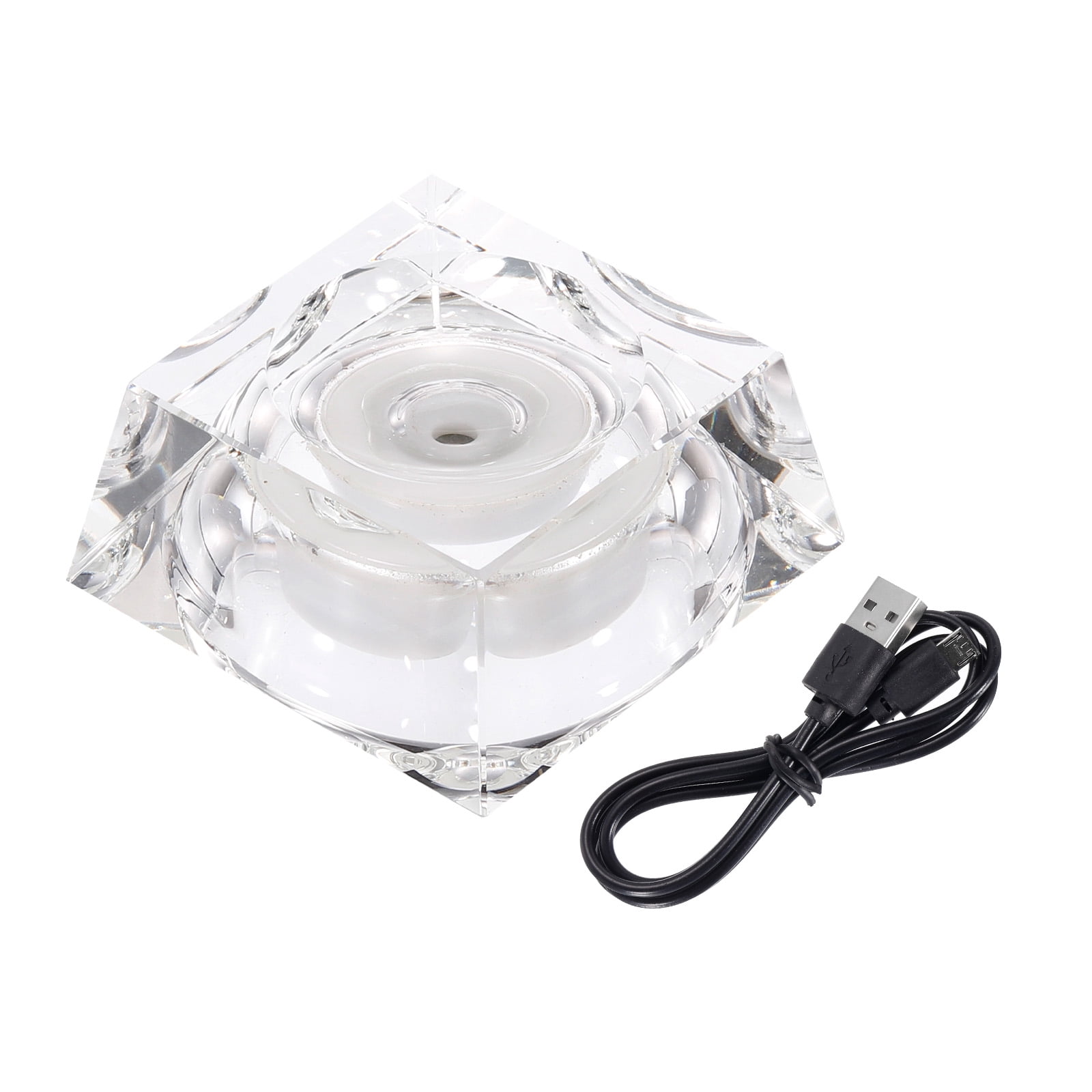 Uxcell Crystal LED Displays Base Stand Holders 60x50x25mm Powered by ...