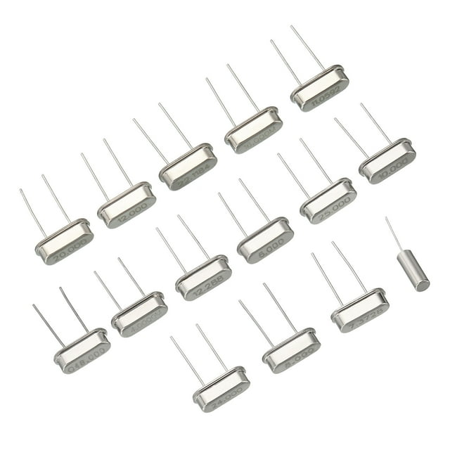 Uxcell Crystal Oscillator Assortment Kit 15pcs 15 Values 4M to 48M ...