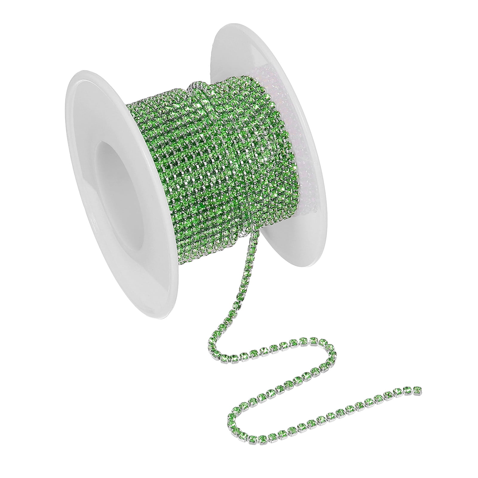 Uxcell Crystal Rhinestone Close Chain Trim, Crystal Claw Cup Chain Trim ...