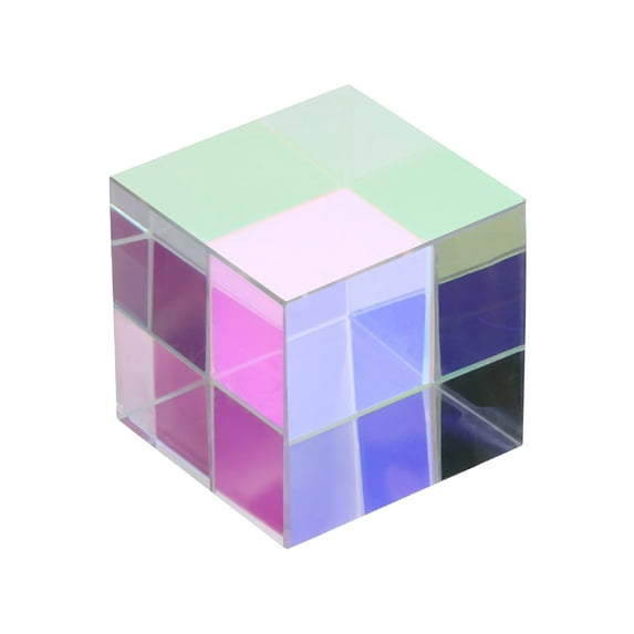 Uxcell Cube Prism, 40mm K9 Crystal Dispersion Prism Optical Glass X ...