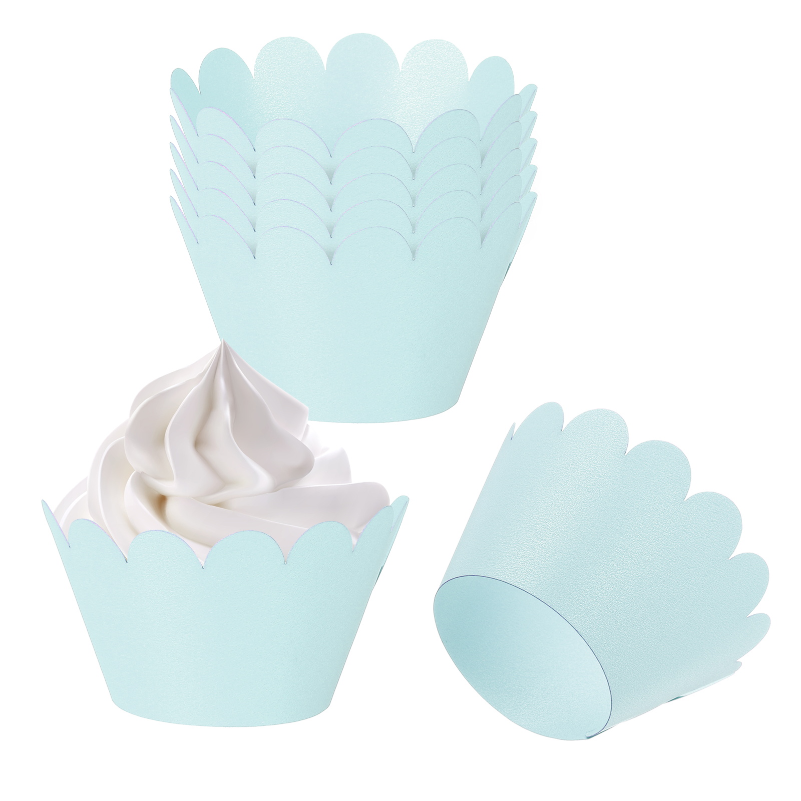 Uxcell Cupcake Wrappers Paper, 50 Pack Baking Cups Decoration for ...