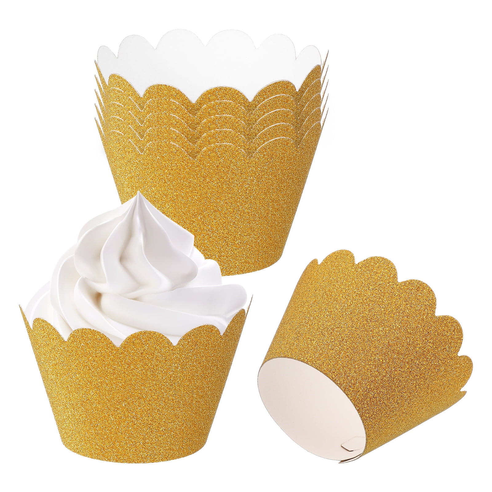 Uxcell Cupcake Wrappers Paper, 50 Pack Baking Cups Decoration for ...