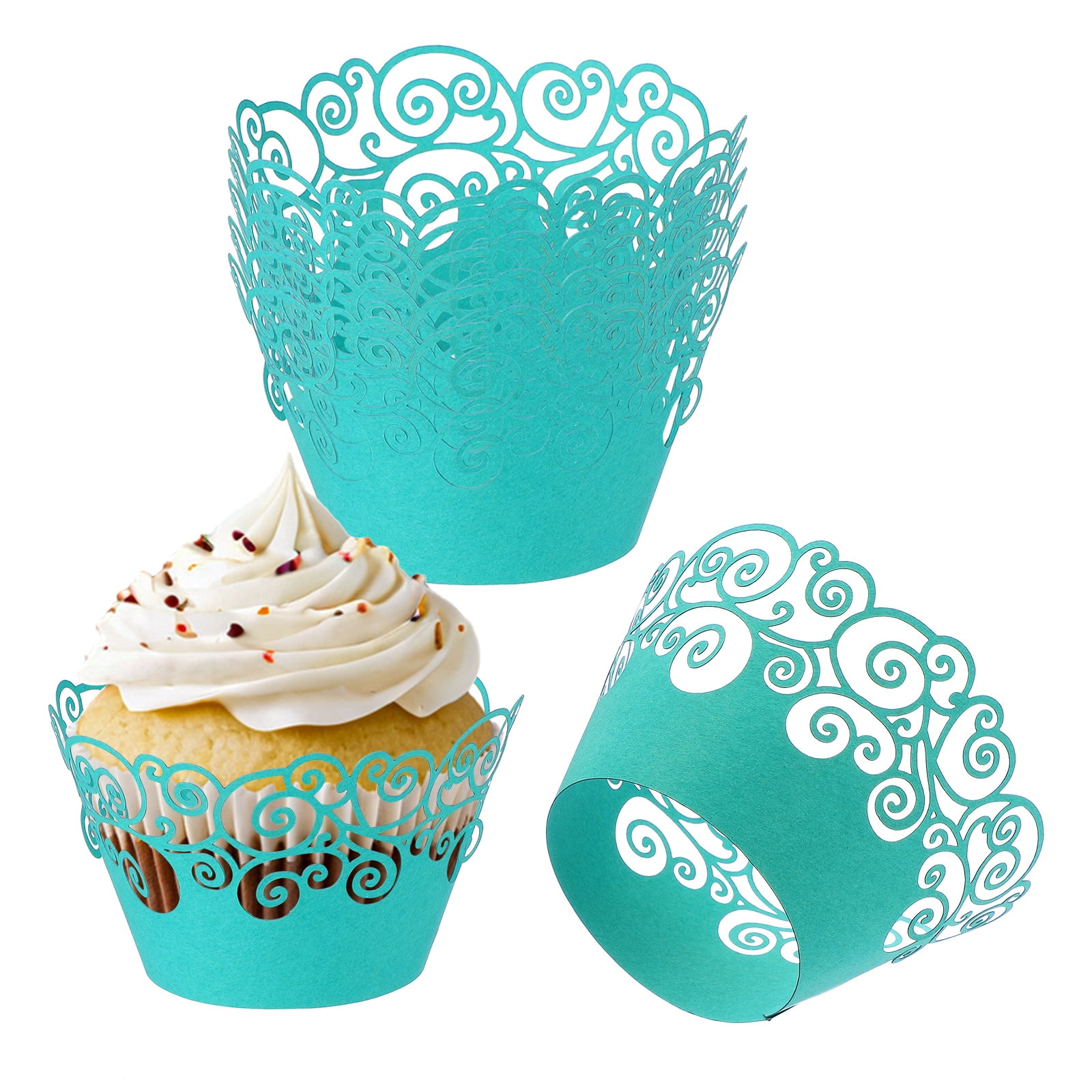 Uxcell Cupcake Wrappers Paper, 50 Pack Baking Cups Standard Cloud ...