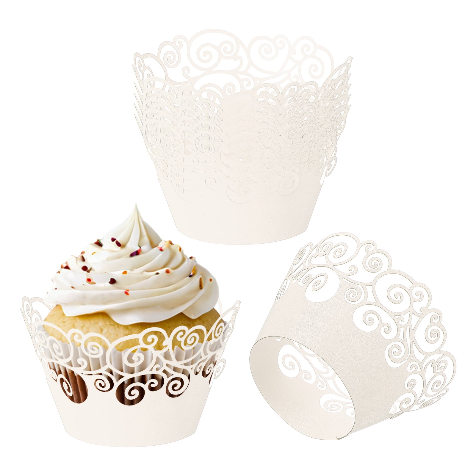 Uxcell Cupcake Wrappers Paper, 50 Pack Baking Cups Standard Cloud ...