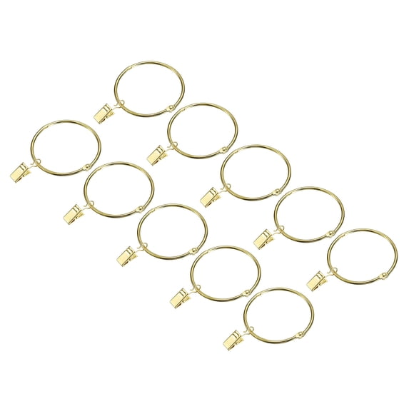 Uxcell Curtain Rings with Clips, 14 Pack Drapery Curtain Clip Rings, 1. ...