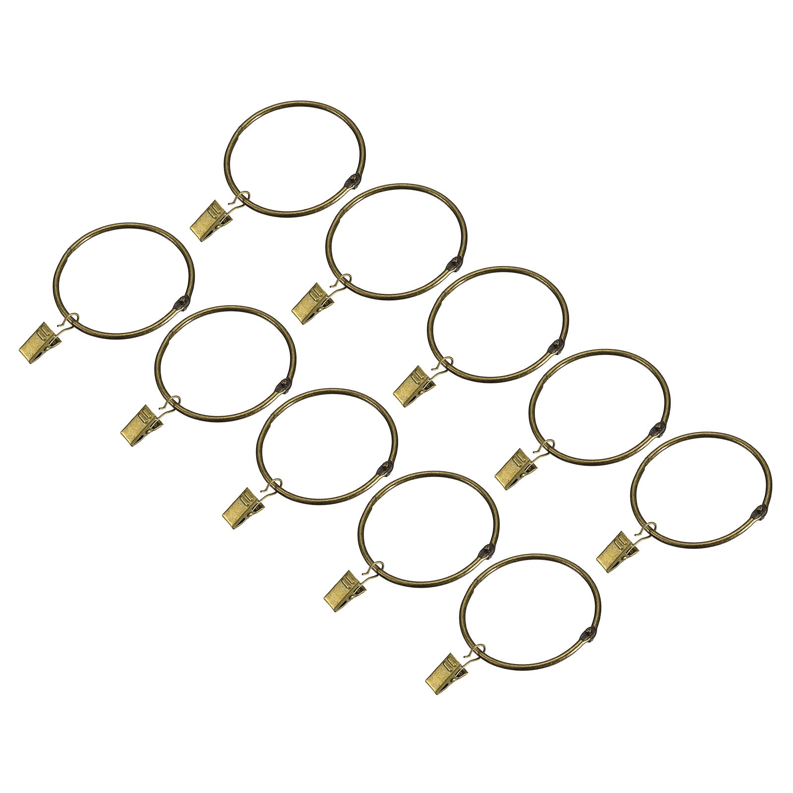 Uxcell Curtain Rings with Clips, 14 Pack Drapery Curtain Clip Rings, 2. ...