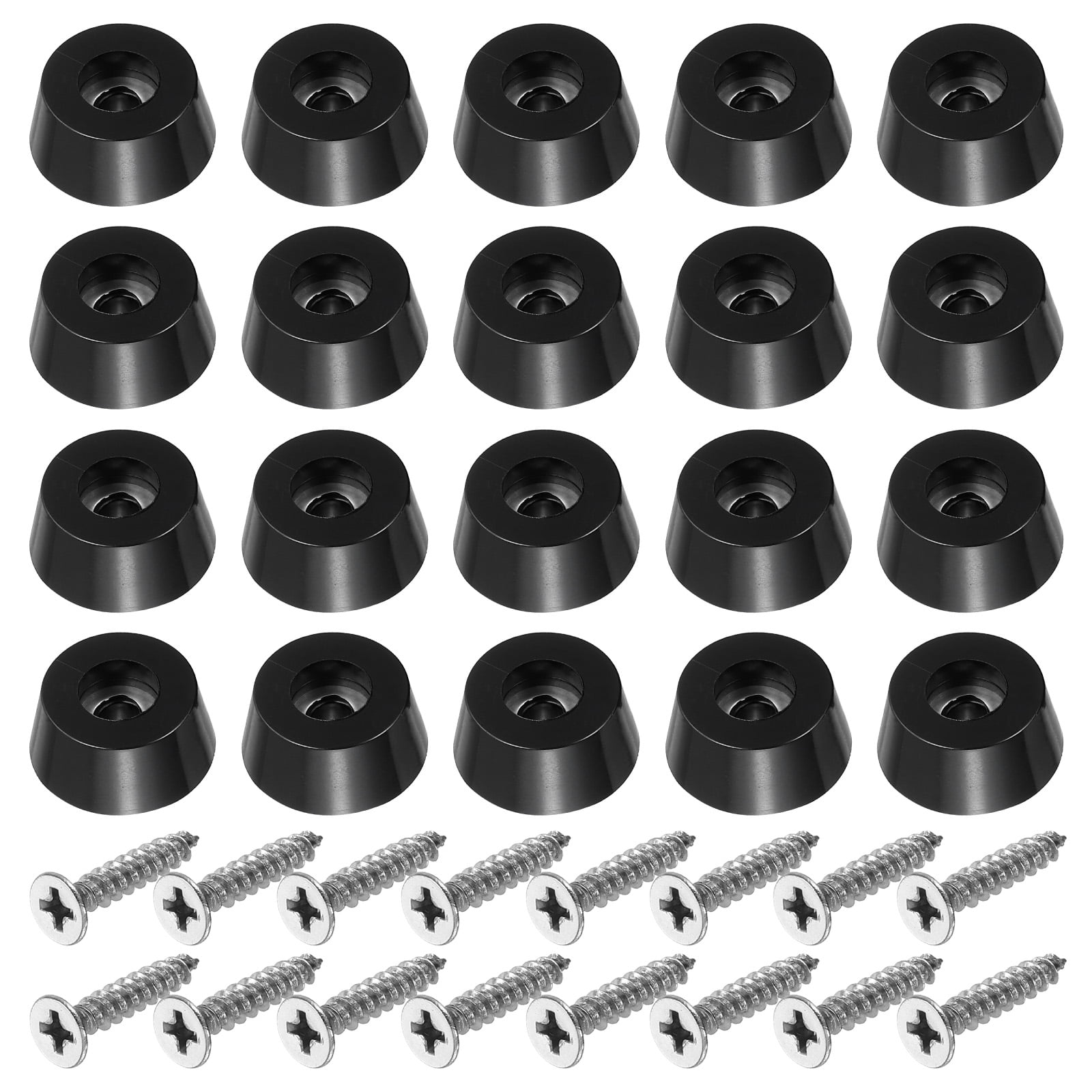 Uxcell Cutting Board Feet Non Slip Rubber Feet Bumpers with Screws 20 ...
