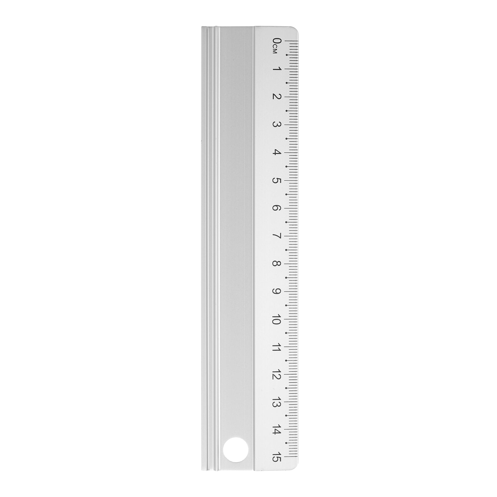 Uxcell Cutting Ruler 15cm Metric Aluminum Alloy Ruler with Non-Slip ...