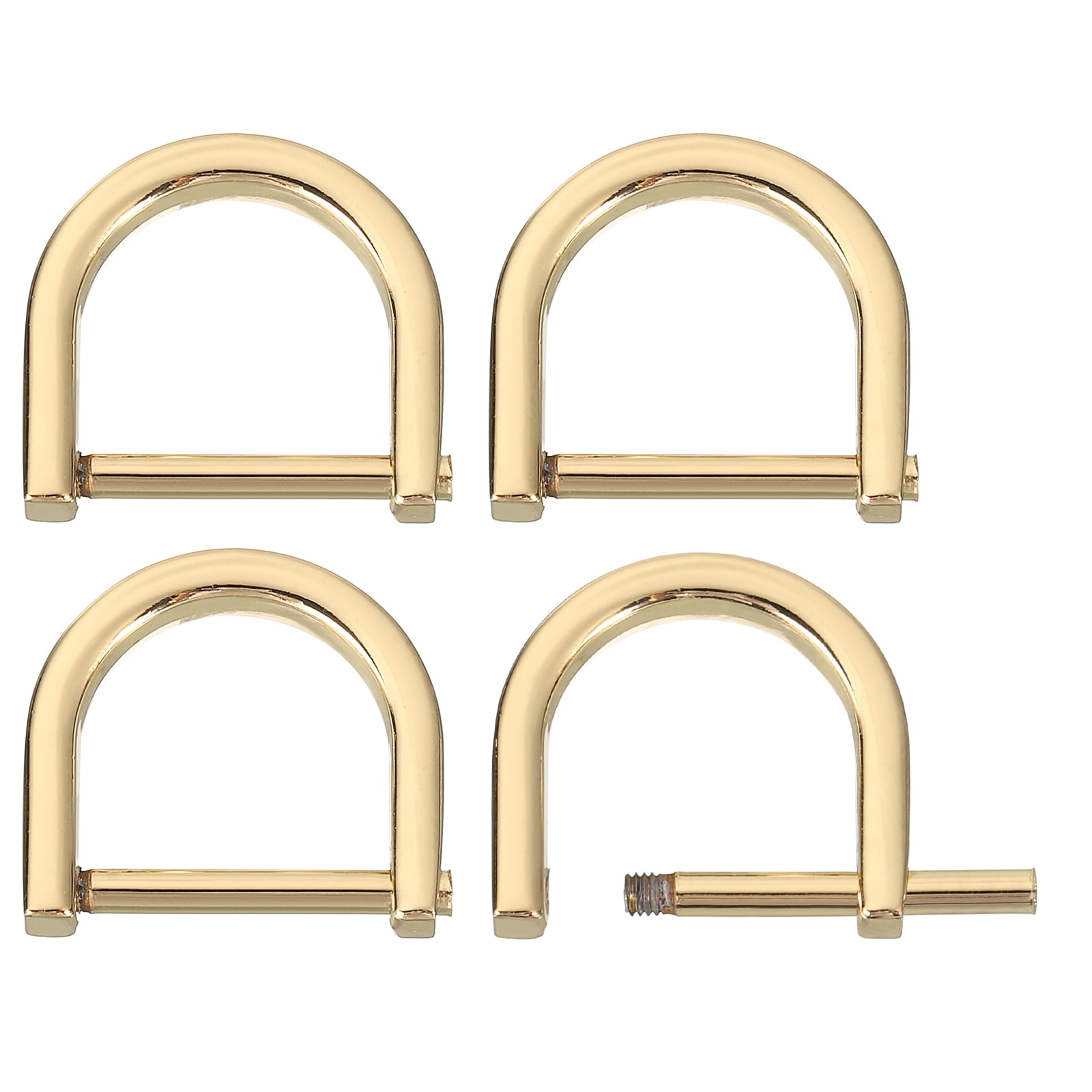 Uxcell D-Rings Screw in Shackle, 4Pack 19mm U Shape D Ring for Bag DIY ...