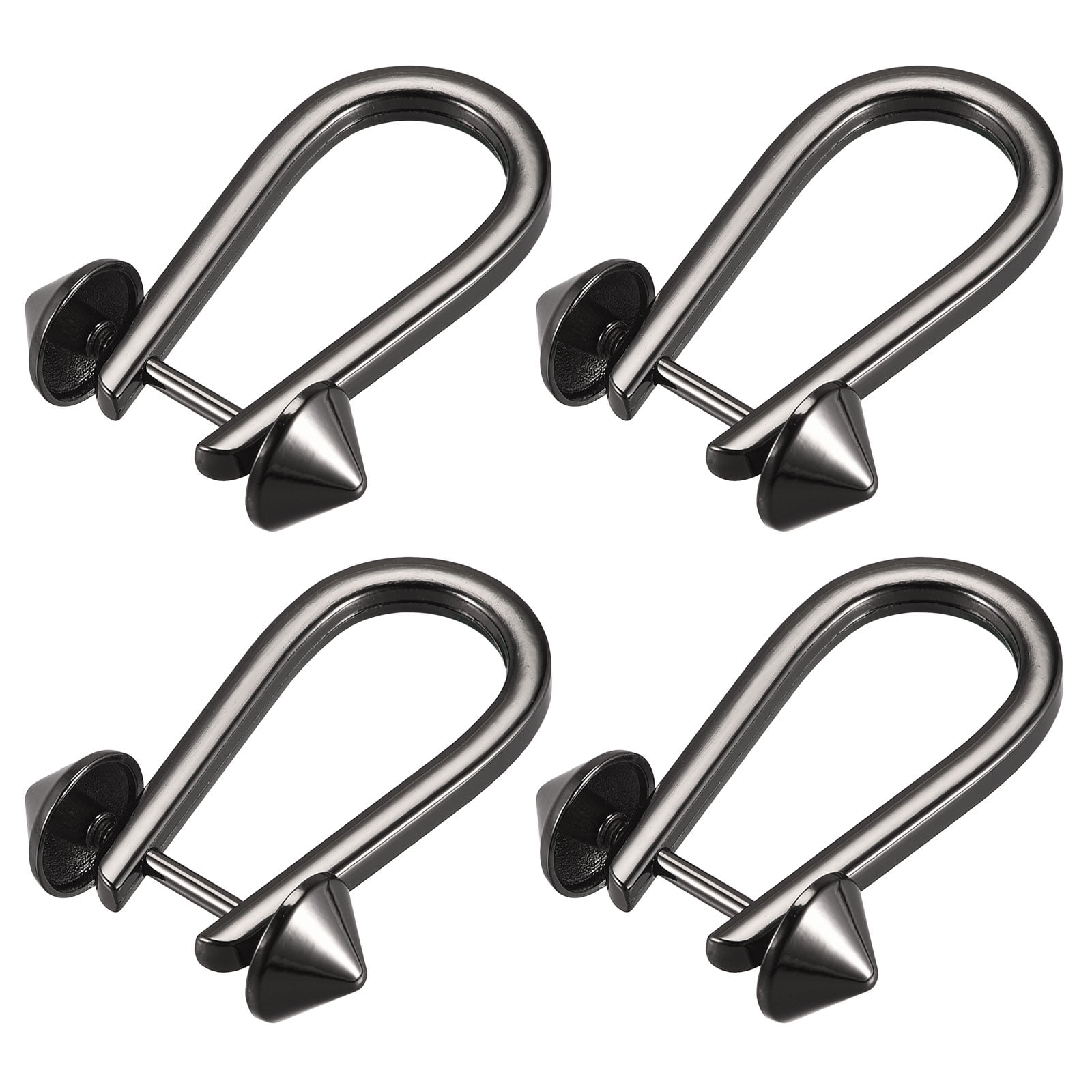Uxcell D-Rings Screw in Shackle, 4Pack 50mm Horseshoe U Shape D Ring ...