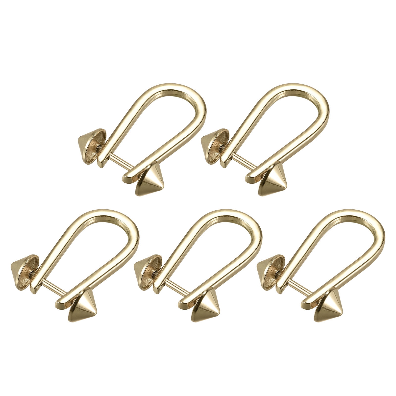 Uxcell D-Rings Screw in Shackle, 5Pack 50mm Horseshoe U Shape D Ring ...