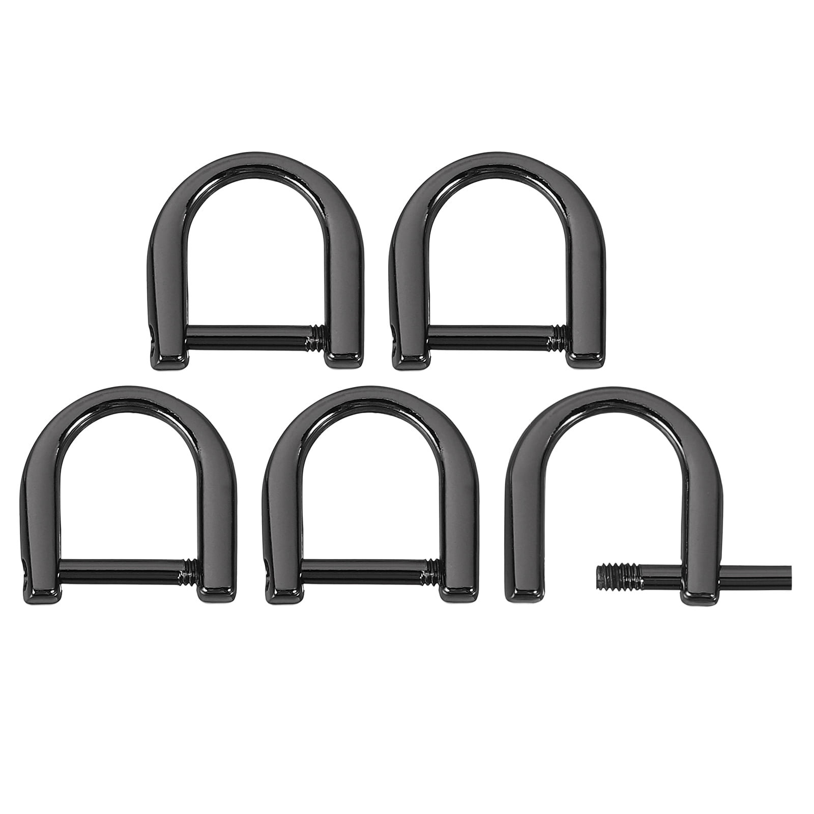 Uxcell D-Rings Screw in Shackle, 5Pack 9mm U Shape D Ring for Bag DIY ...