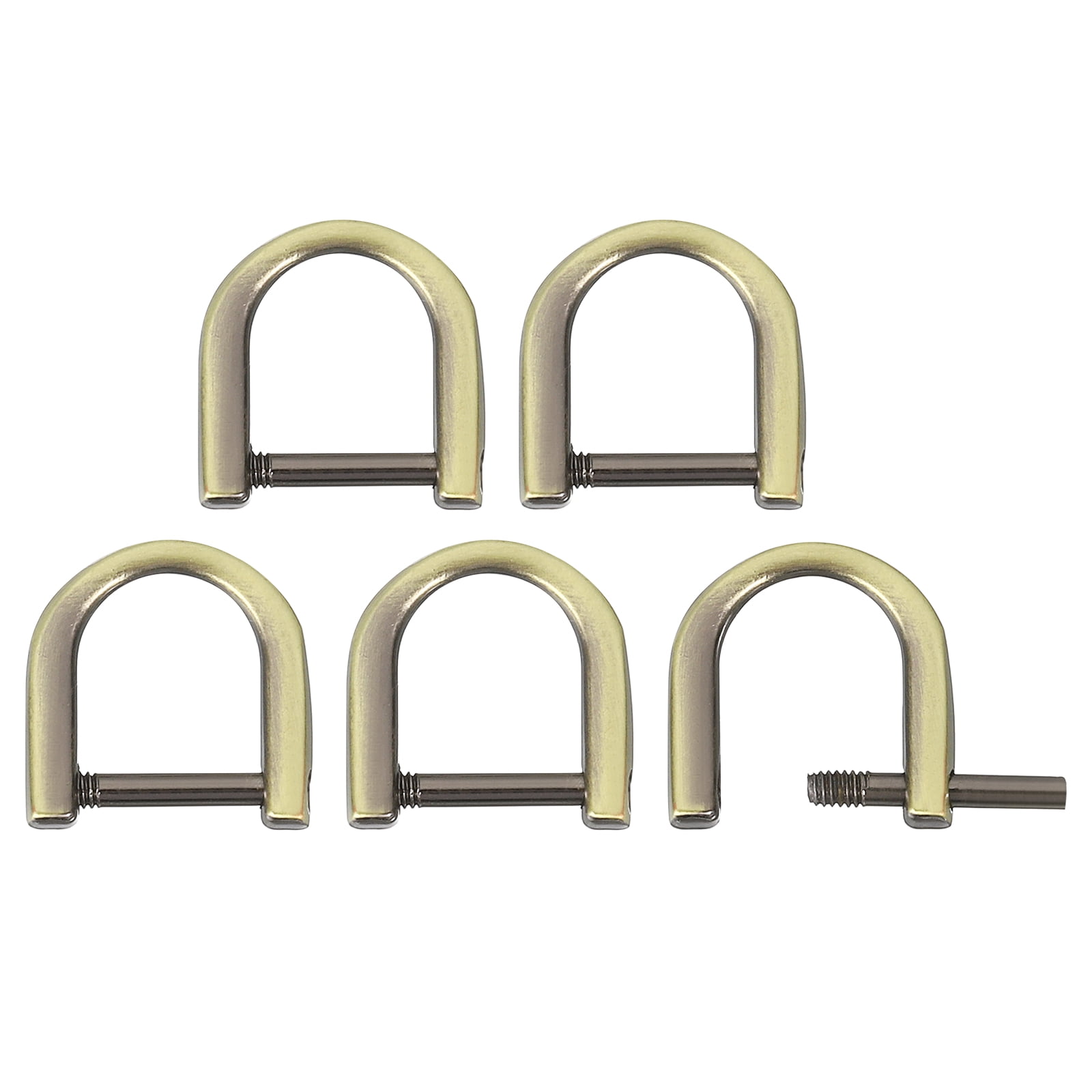 Uxcell D-Rings Screw in Shackle, 5Pack 9mm U Shape D Ring for Bag DIY ...