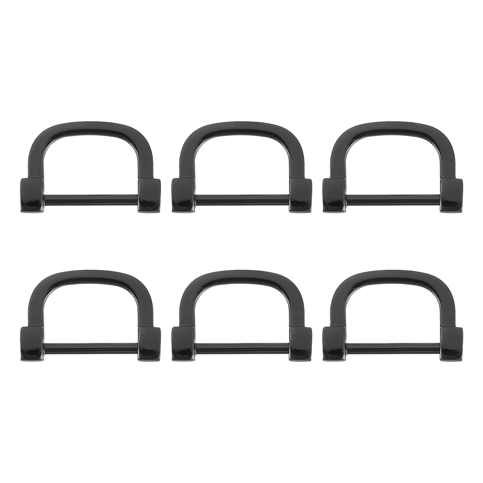 Uxcell D-Rings Screw in Shackle, 6 Pack 16mm U Shape D Ring for Purse ...