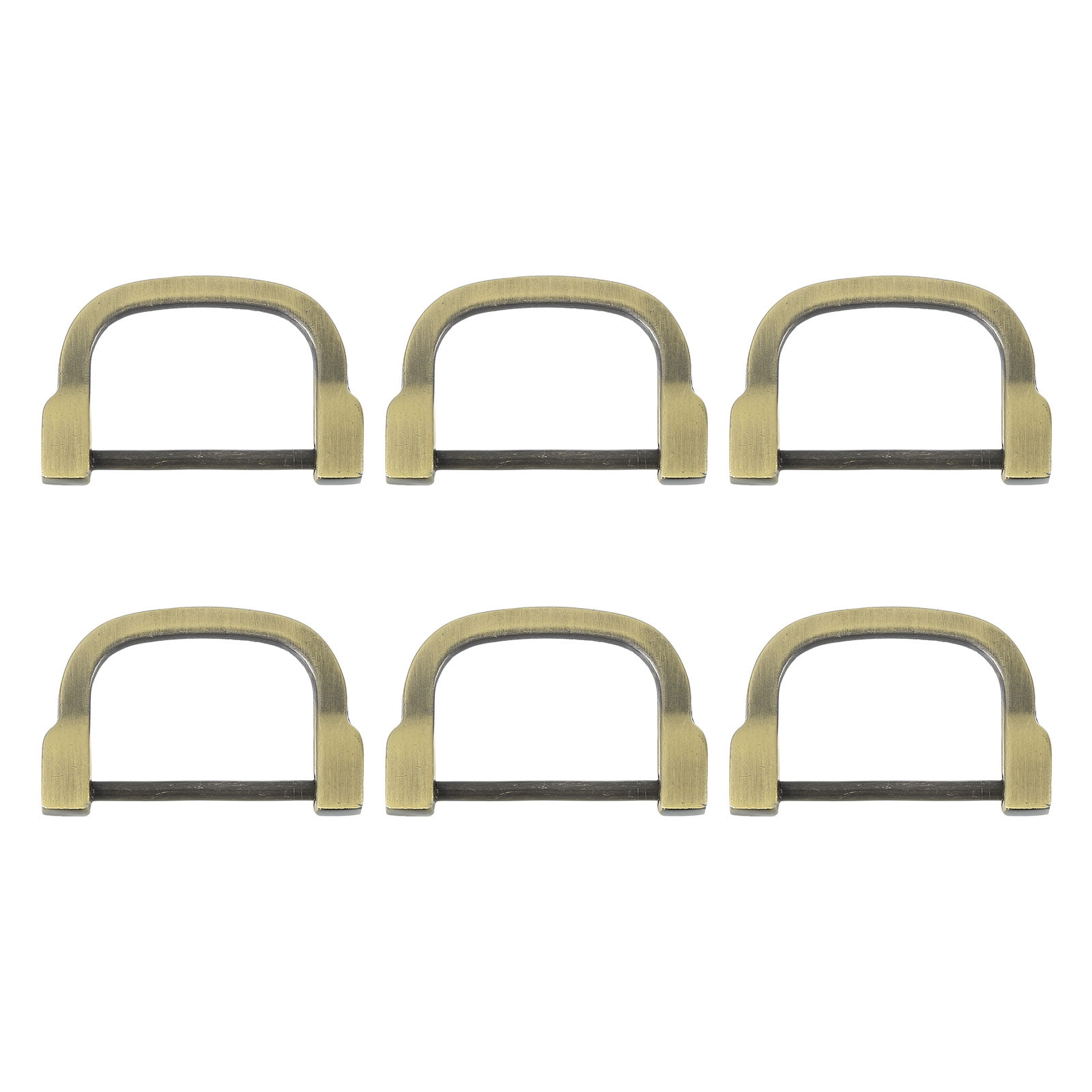 Uxcell D-Rings Screw in Shackle, 6 Pack 20mm U Shape D Ring for Purse ...