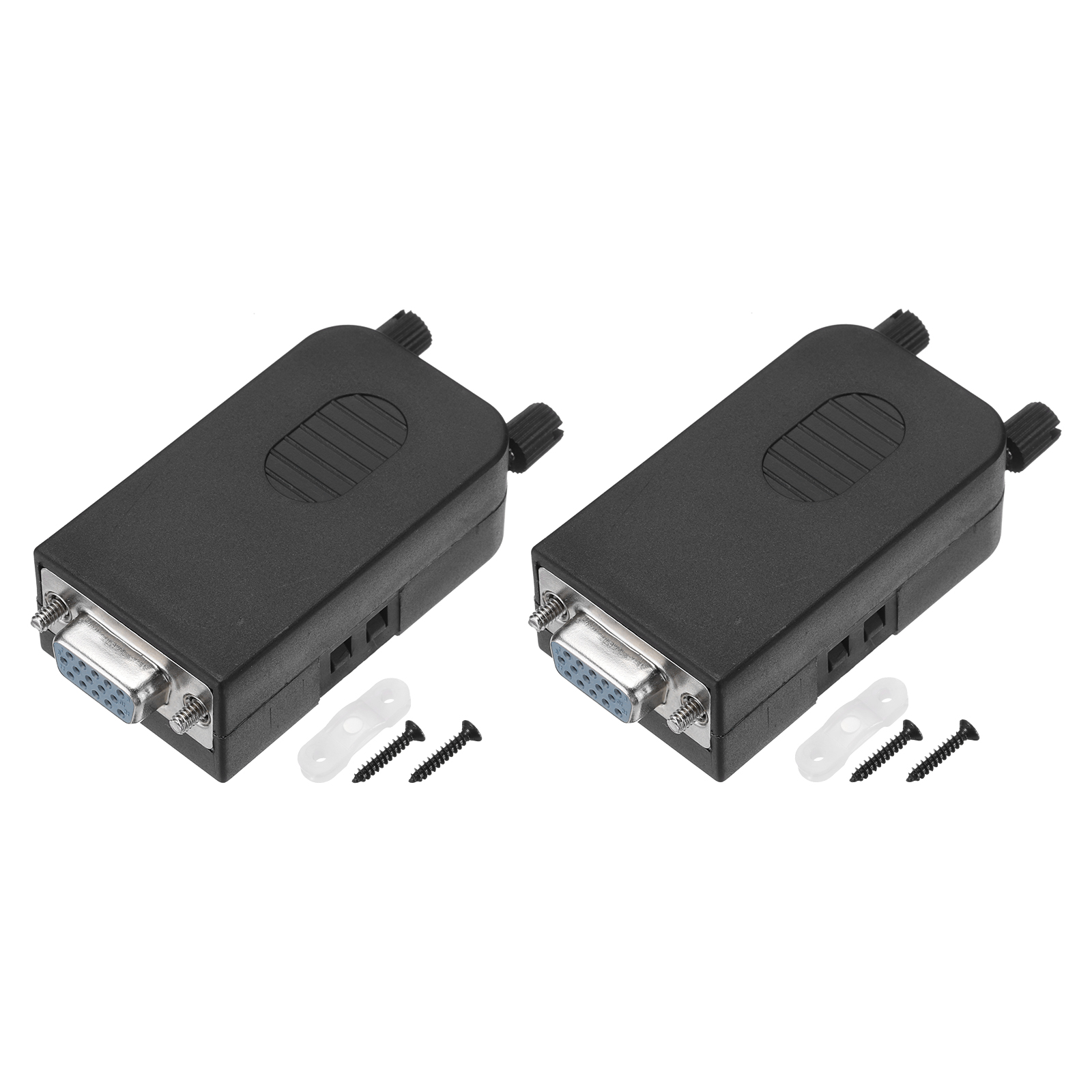 Uxcell D-sub Connector DB15 15-Pin 3-Row Female Socket Serial Port Terminal Breakout Board Block ...