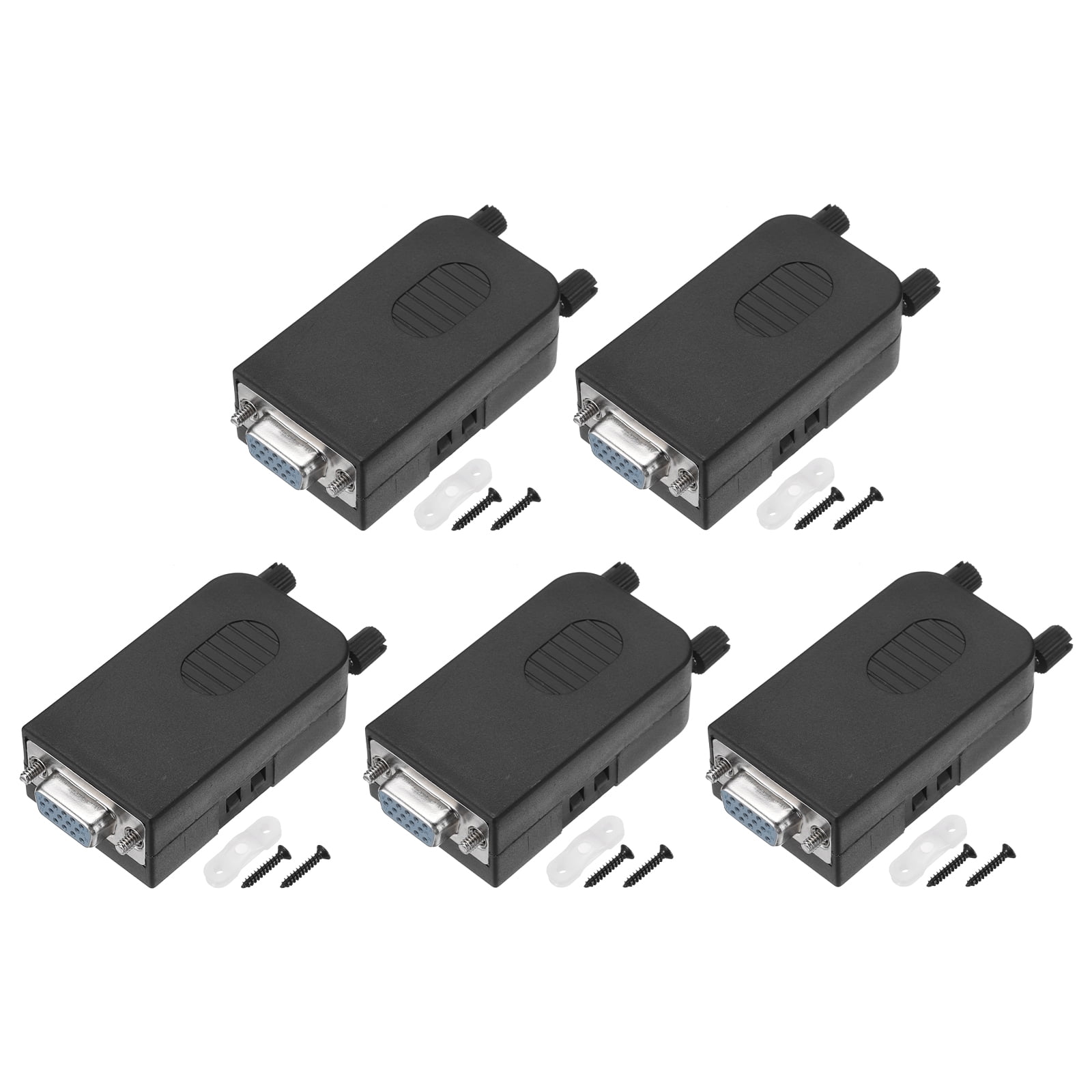 Uxcell D-sub Connector Female Socket 15-pin 3-Row Female Serial Port ...