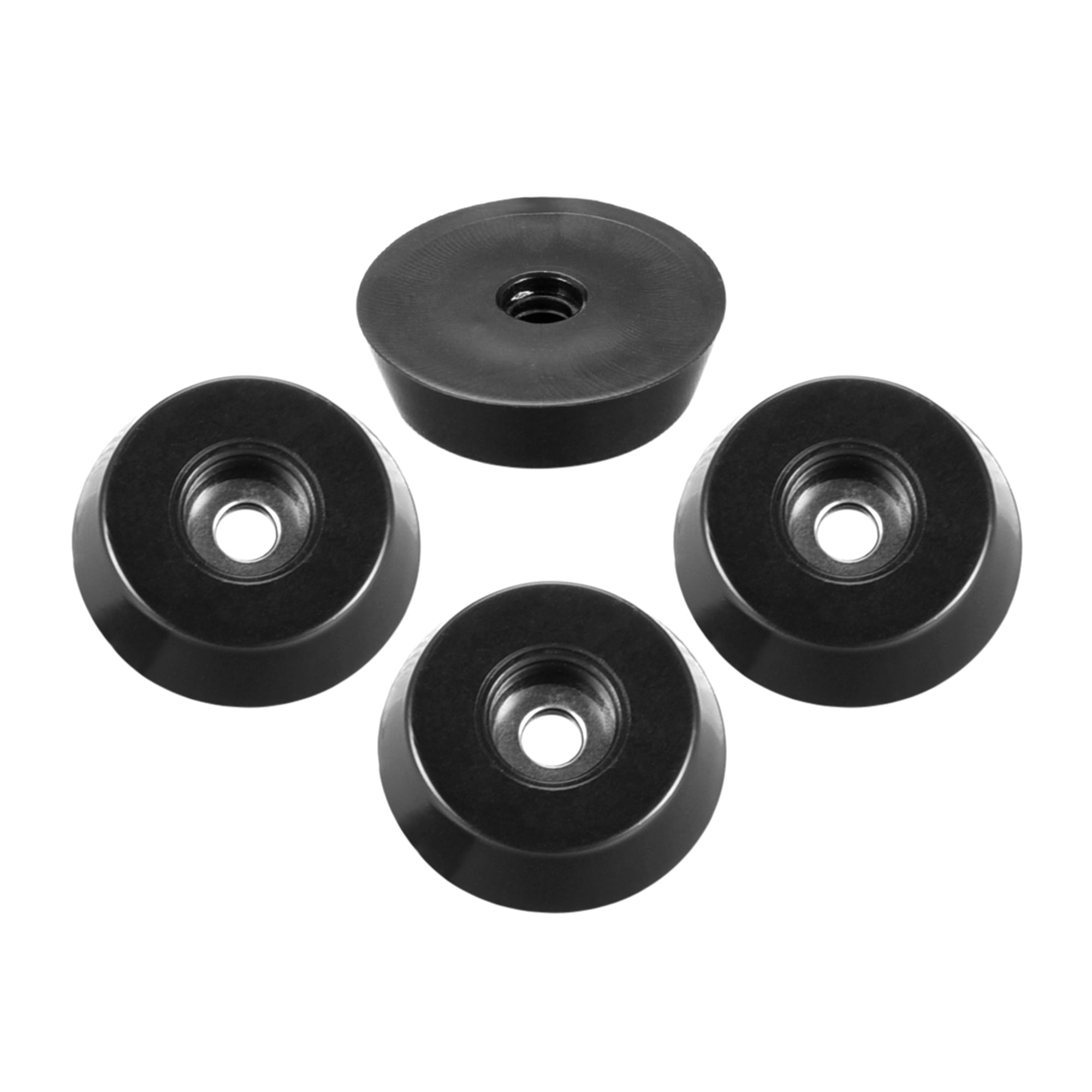 Uxcell D18x15xH5mm Rubber Feet Bumper Pads, Black 4 Count - Walmart.com