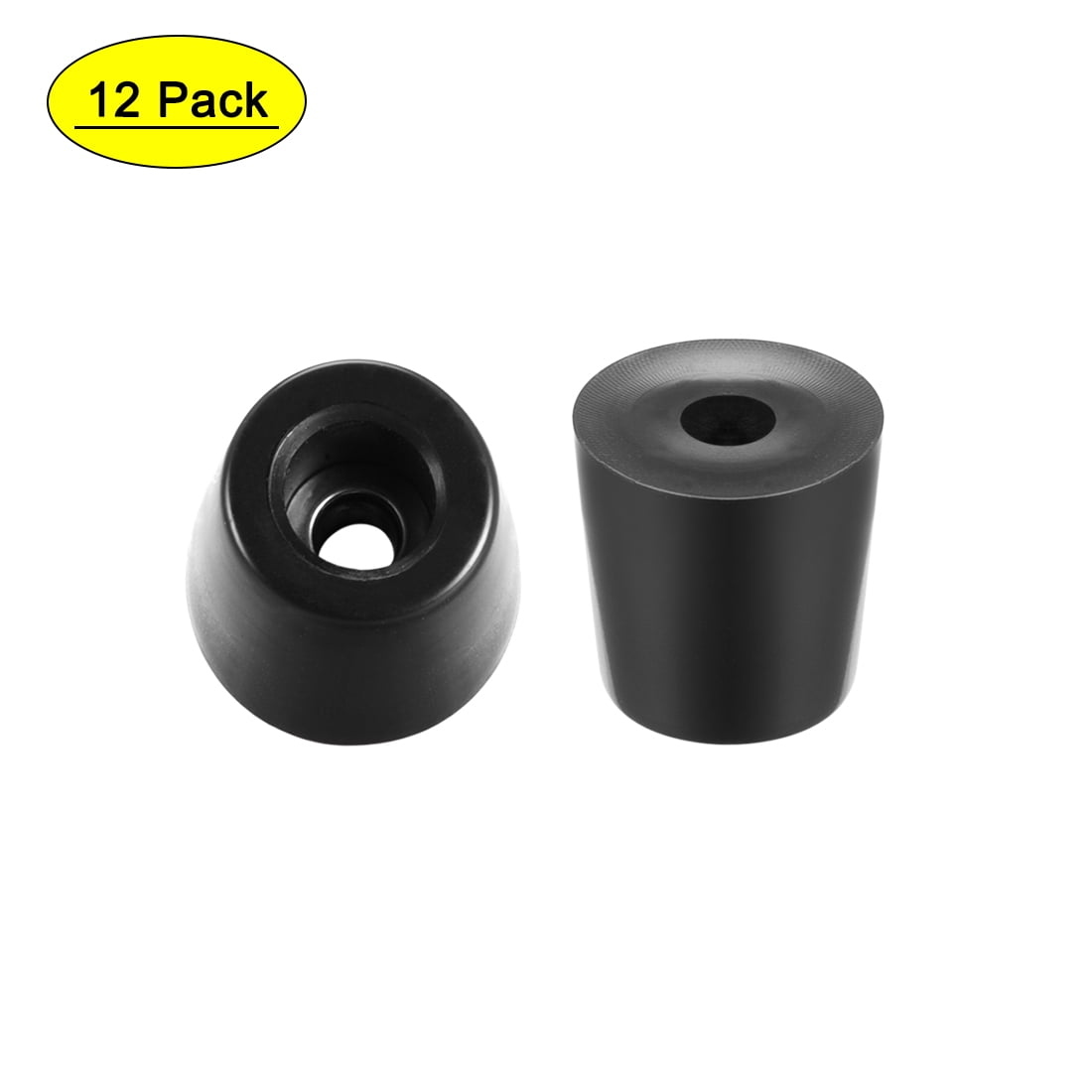 Uxcell 4pcs Rubber Feet Bumpers Pads with a metal washer Black ...