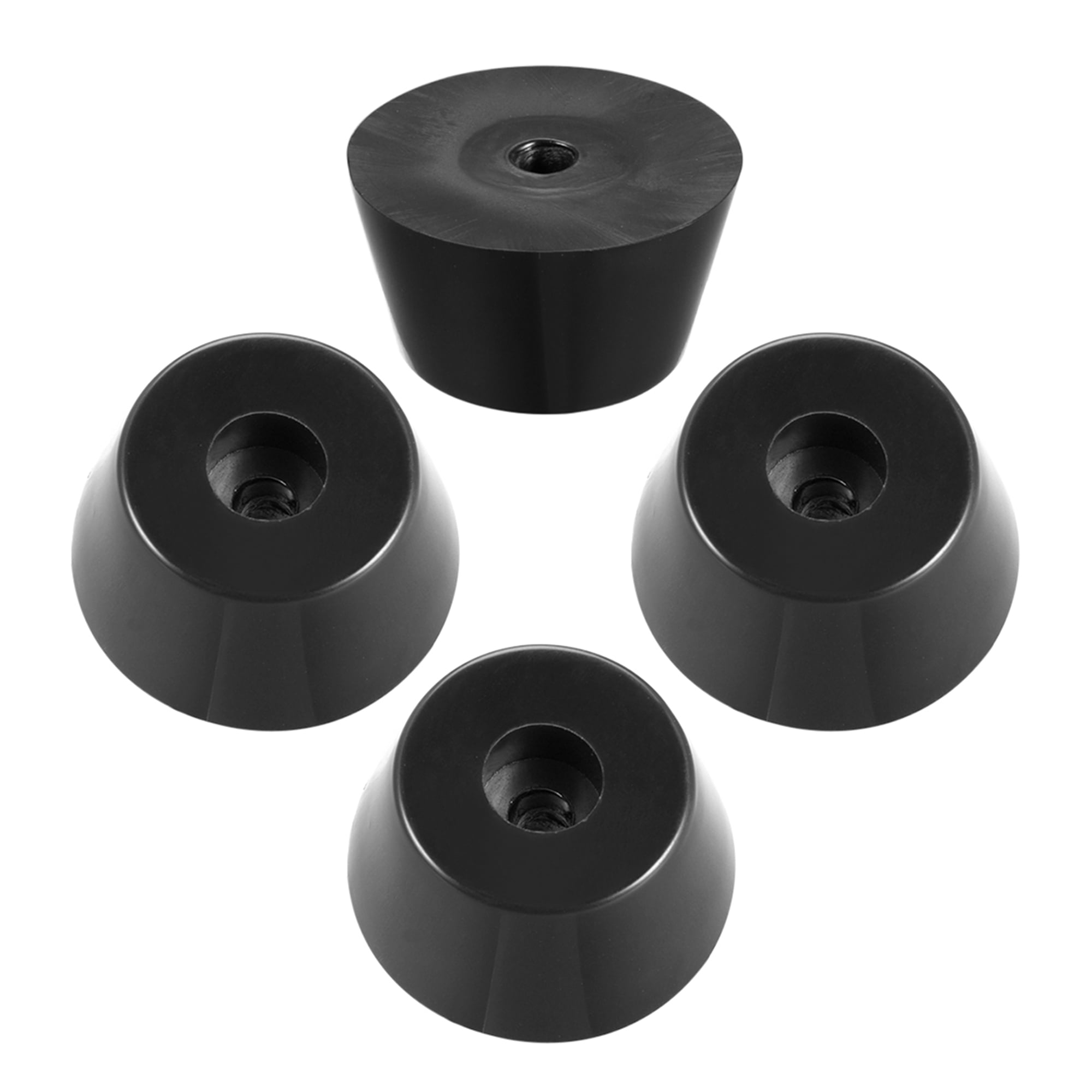 Uxcell D39x29xH22mm Rubber Feet Bumper Pads, Black 4 Count - Walmart.com
