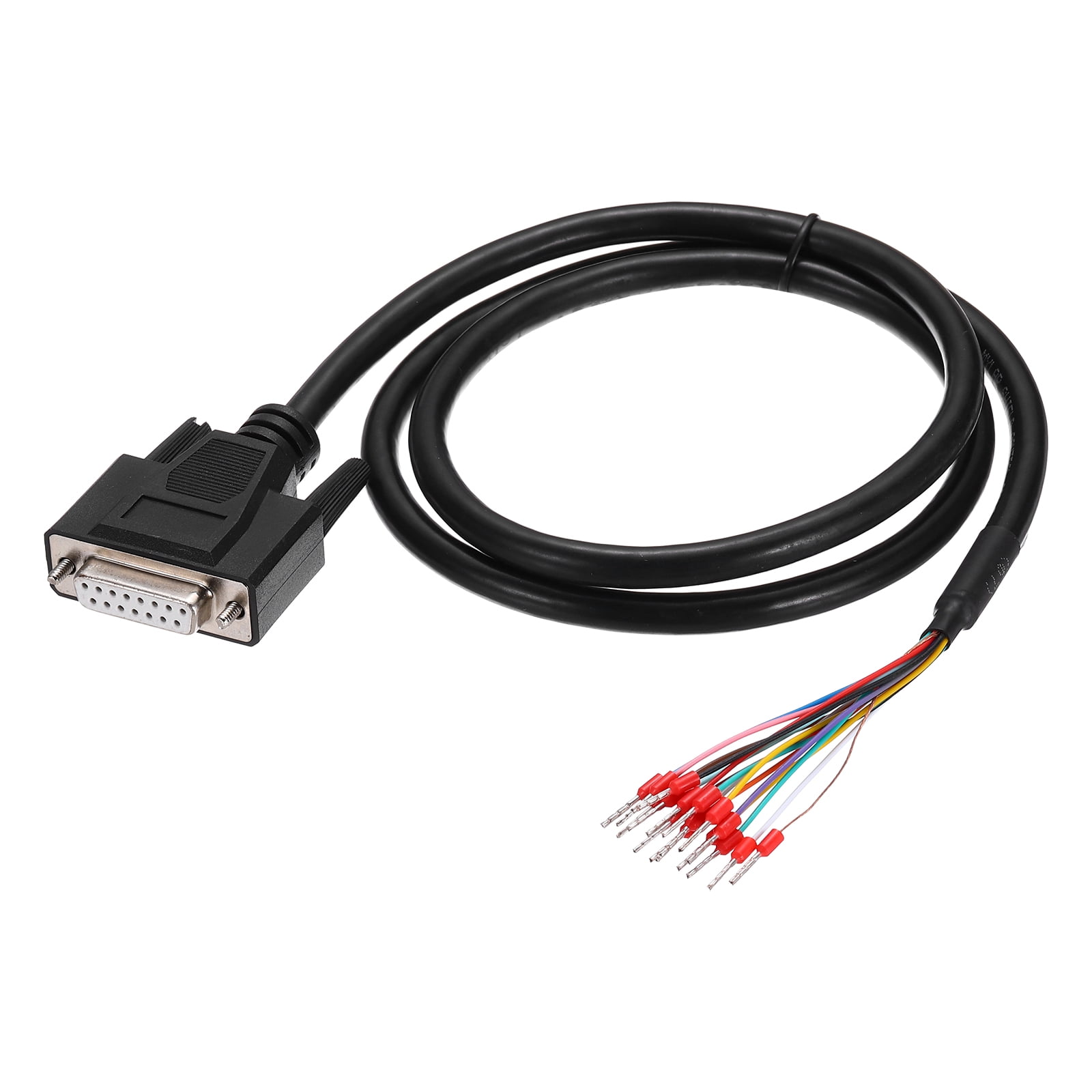 Uxcell DB15 RS232 Serial Cable, 15 Pin 26AWG DB15 Female to Bare Wire ...