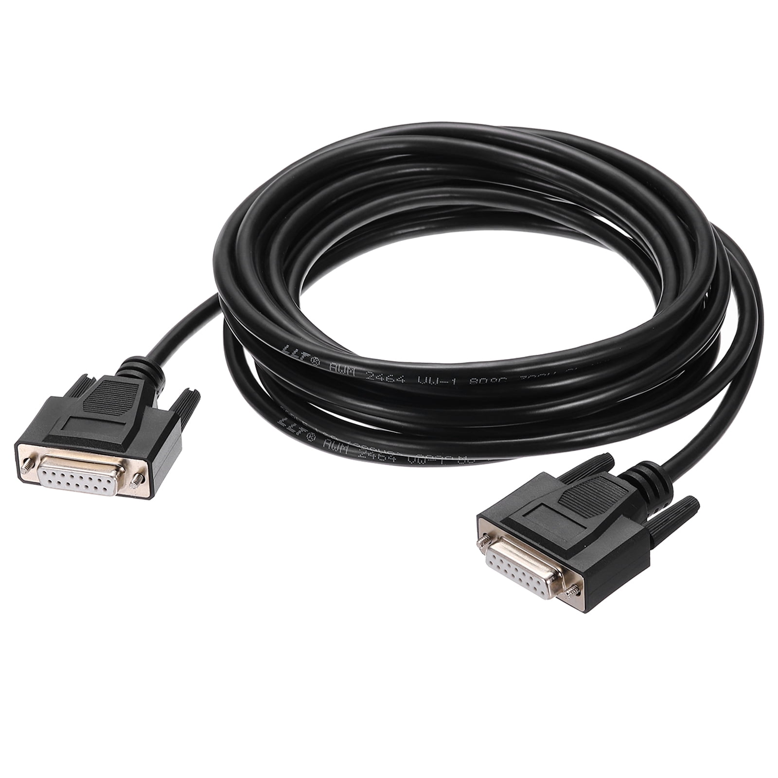 Uxcell DB15 Serial Cable, 28AWG Aluminium Foil Shielded DB15 Female to ...