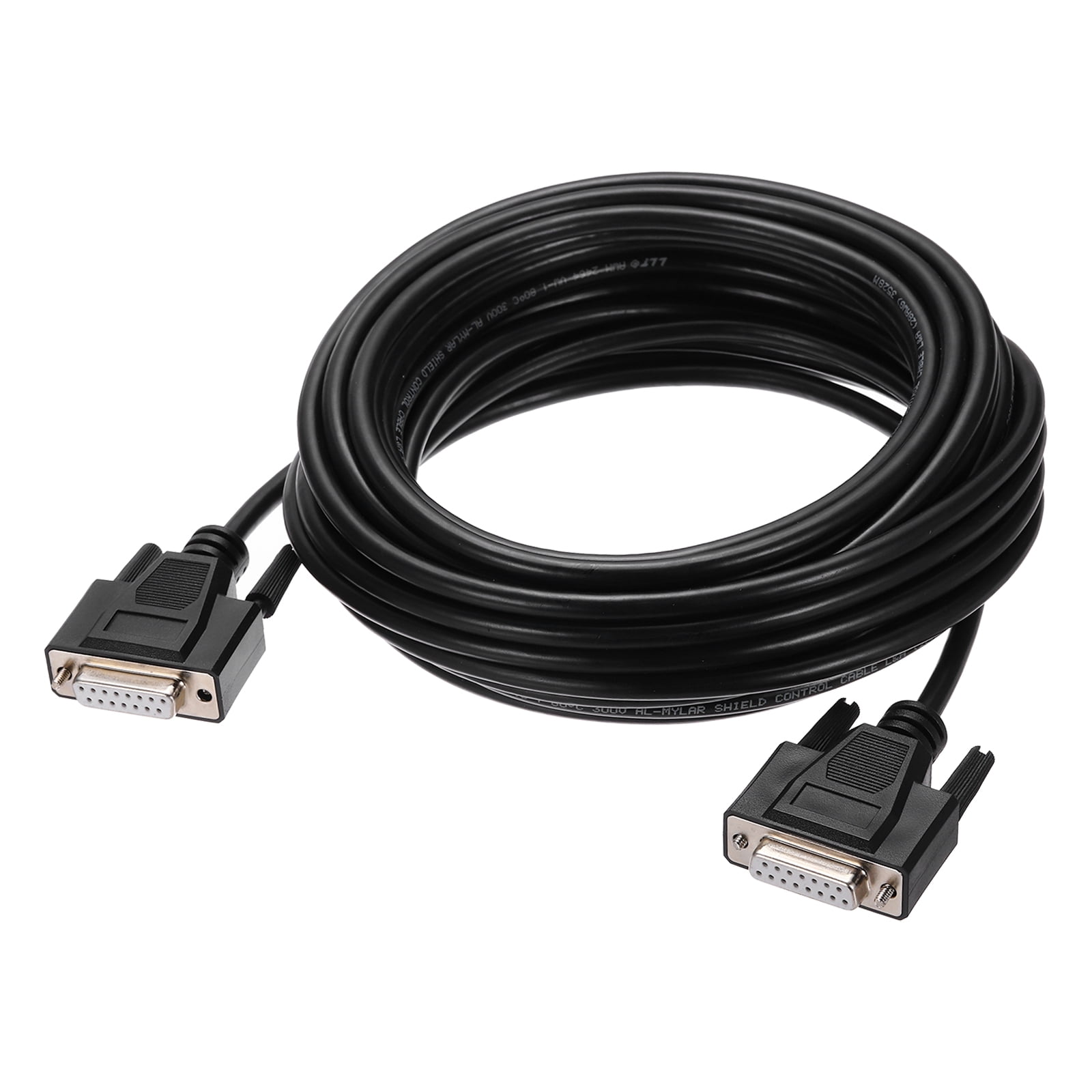 Uxcell DB15 Serial Cable, 28AWG Aluminium Foil Shielded DB15 Female to ...