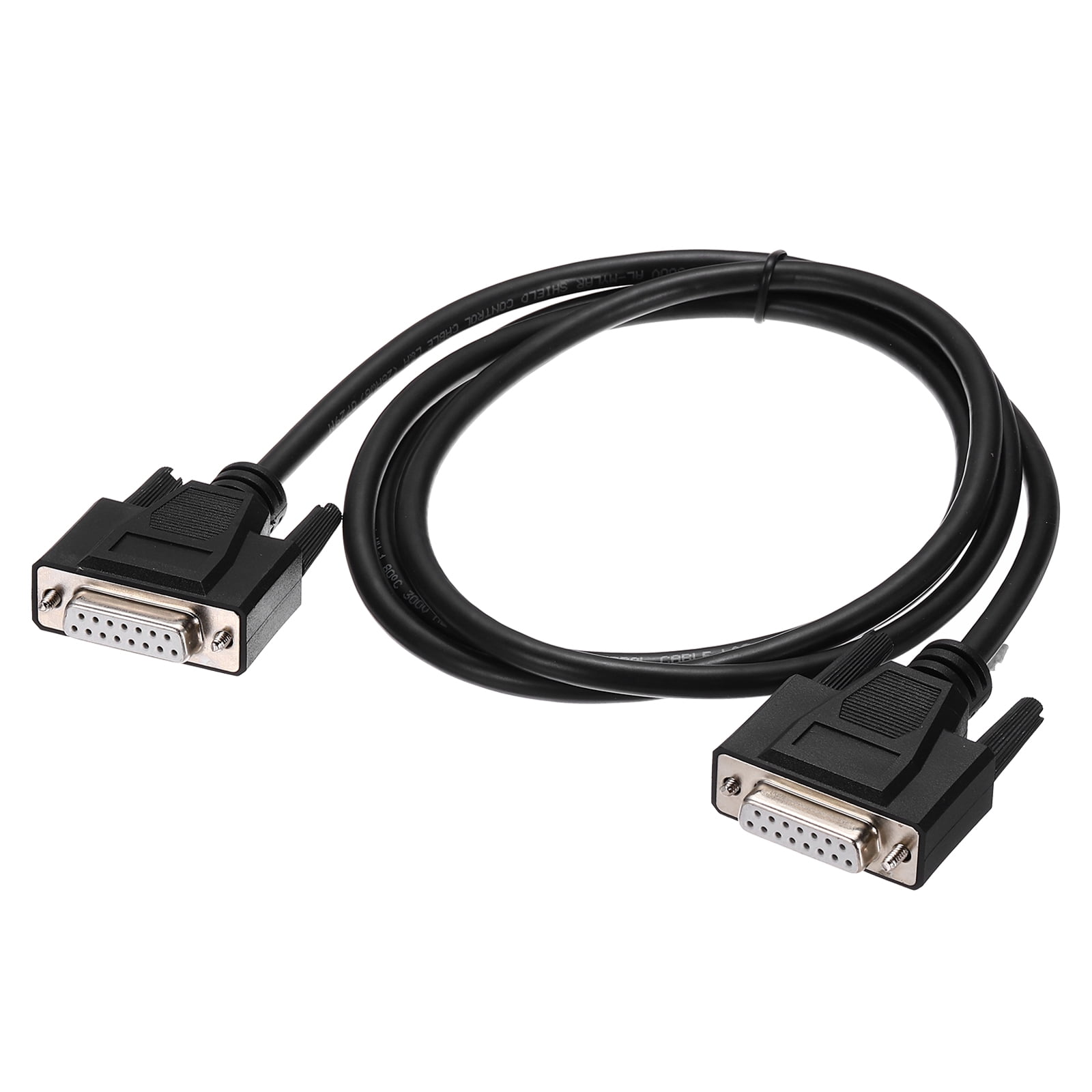 Uxcell DB15 Serial Cable, 28AWG Aluminium Foil Shielded DB15 Female to ...