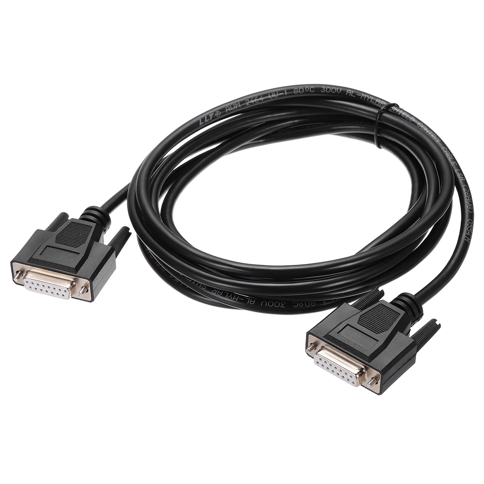 Uxcell DB15 Serial Cable, 28AWG Aluminium Foil Shielded DB15 Female to ...