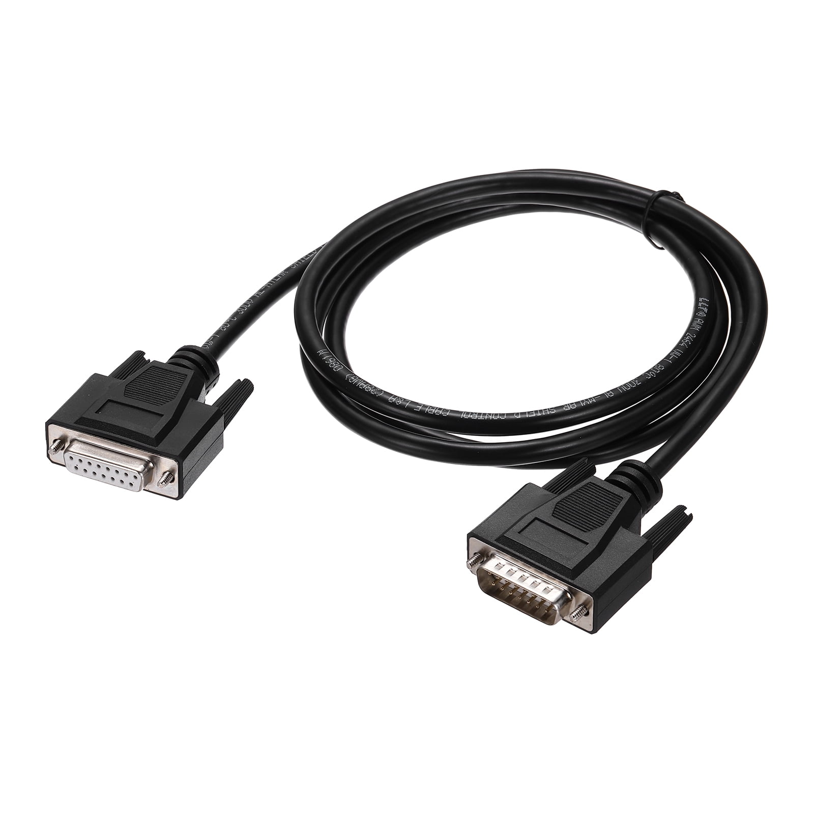 Uxcell DB15 Serial Cable, 28AWG Aluminium Foil Shielded DB15 Male to ...