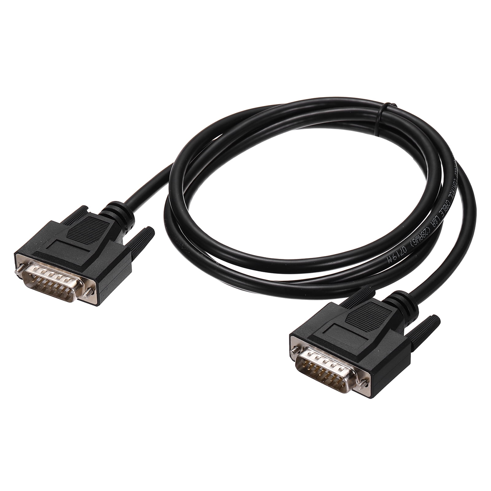 Uxcell DB15 Serial Cable, 28AWG Aluminium Foil Shielded DB15 Male to ...