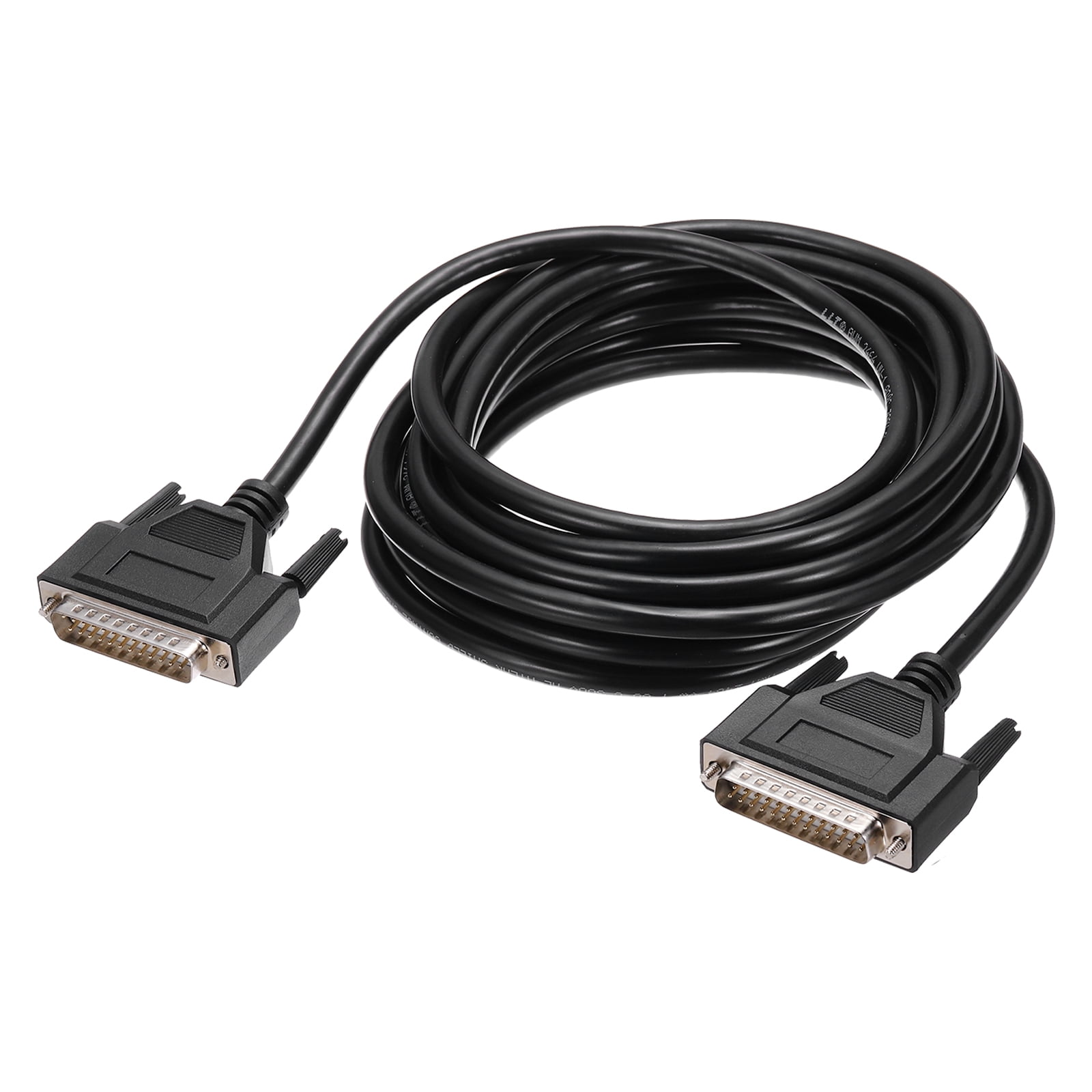 Uxcell DB25 Serial Cable, 28AWG Aluminium Foil Shielded DB25 Male to ...