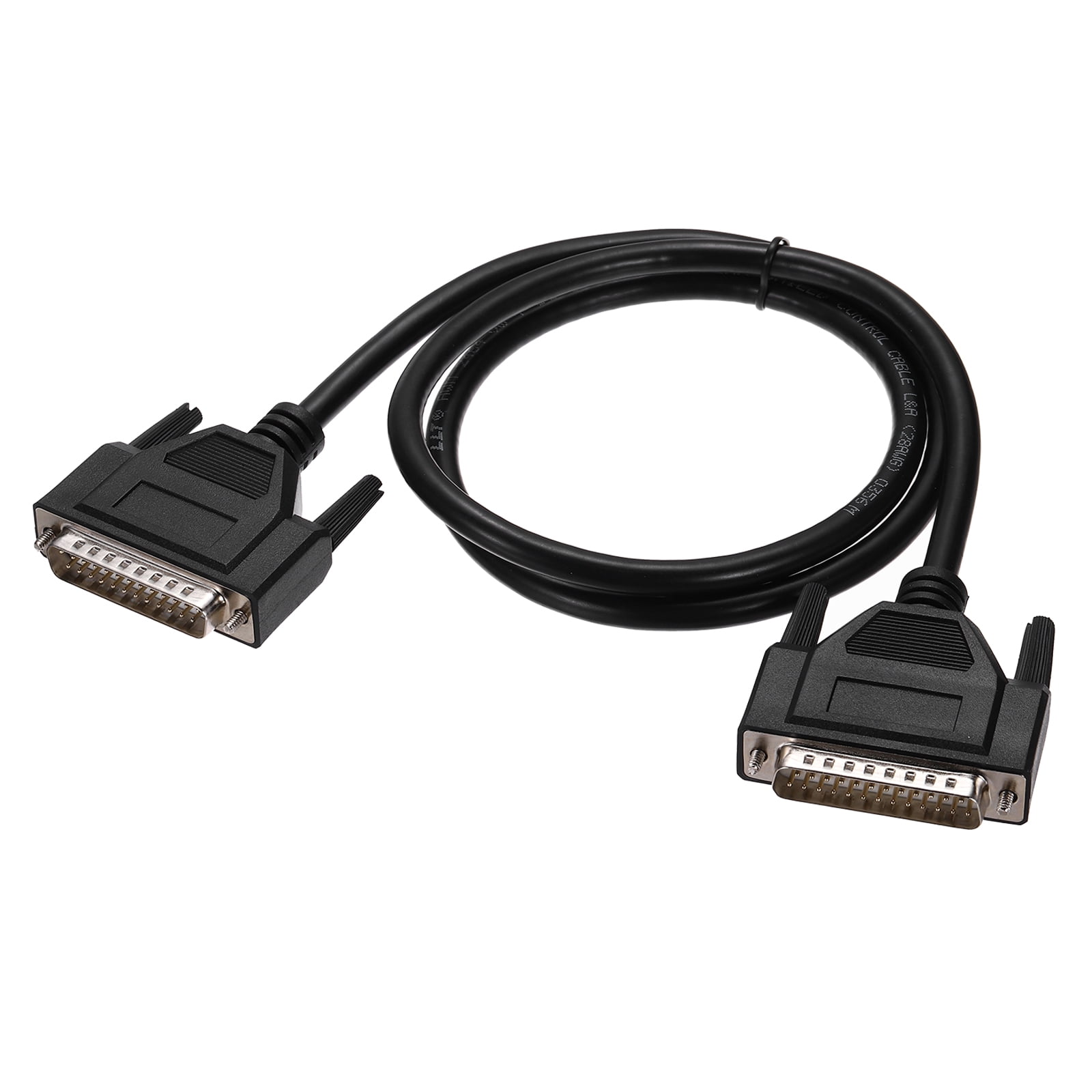 Uxcell DB25 Serial Cable, 28AWG Aluminium Foil Shielded DB25 Male to ...