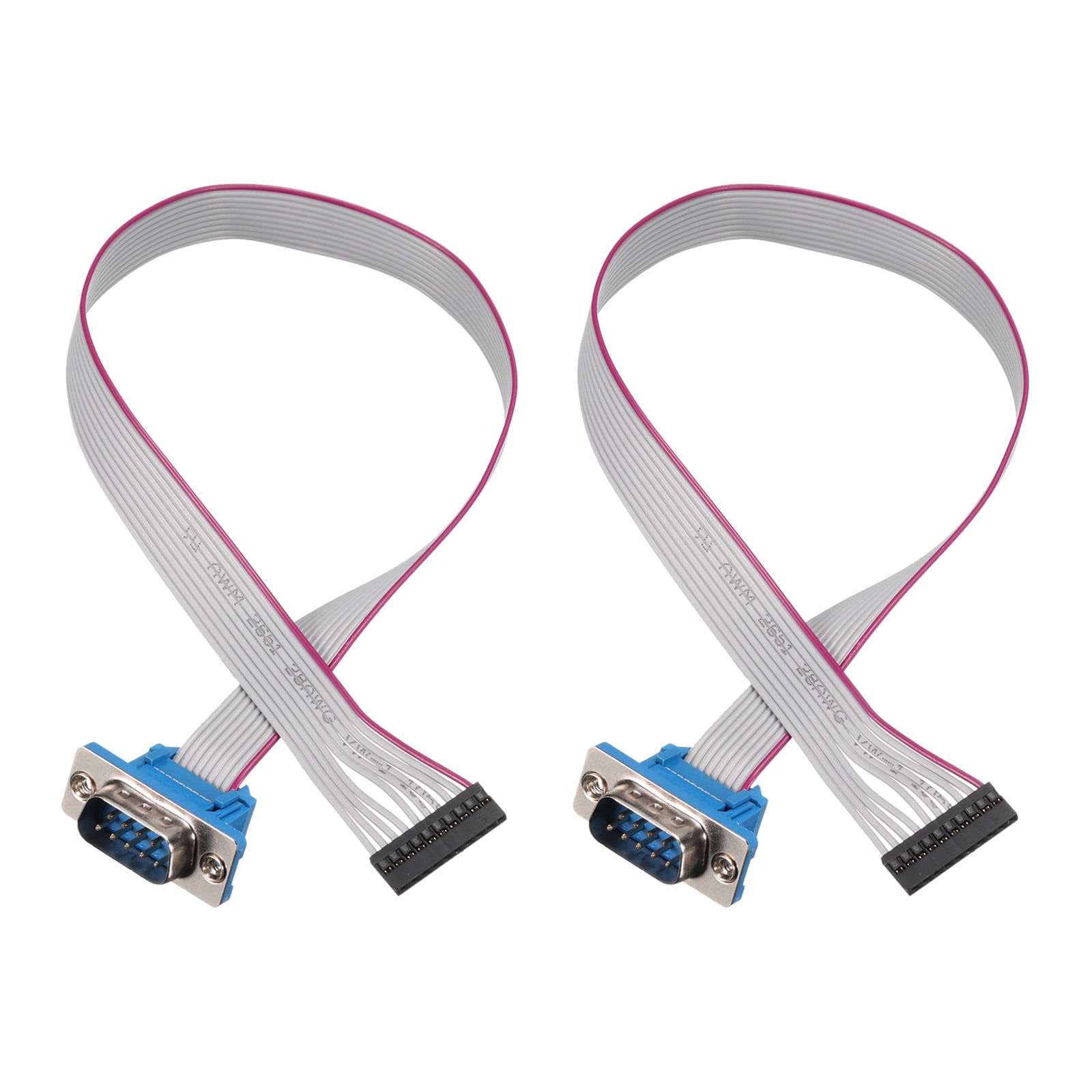 Uxcell DB9 Male to Female 2.0mm Connector Adapter 9 Pins with 34cm Wire ...