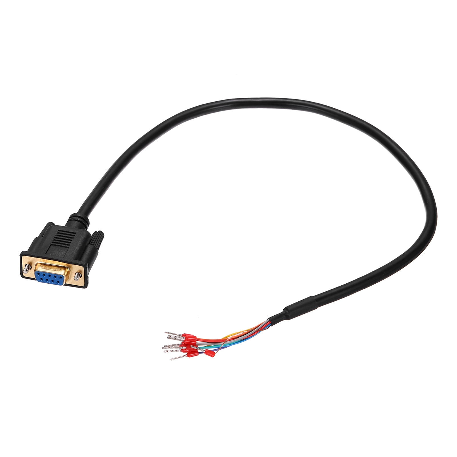 Uxcell DB9 RS232 Serial Cable, 26AWG DB9 Female to Bare Wire Cable with ...