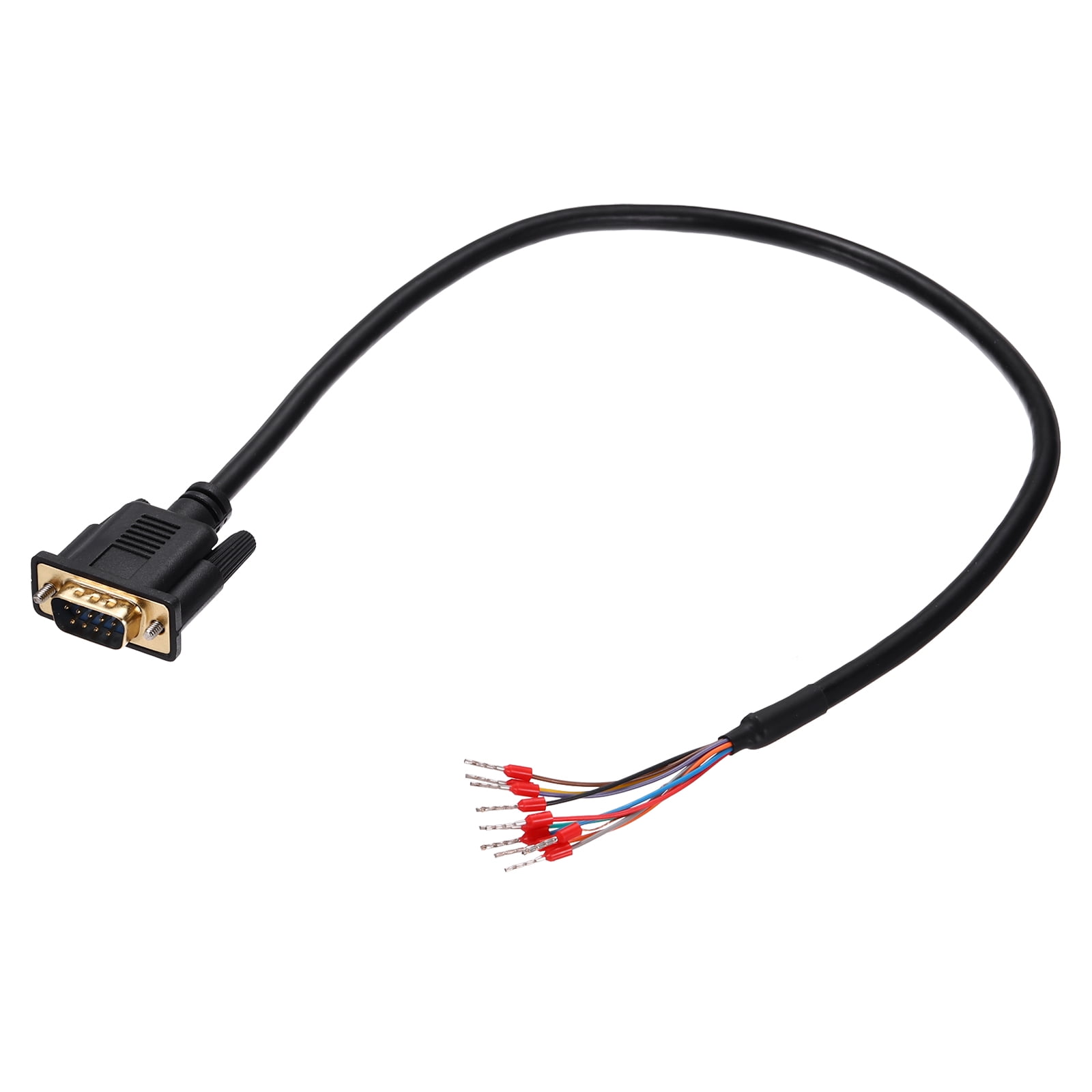 Uxcell DB9 RS232 Serial Cable, 26AWG DB9 Male to Bare Wire Cable with 9 ...