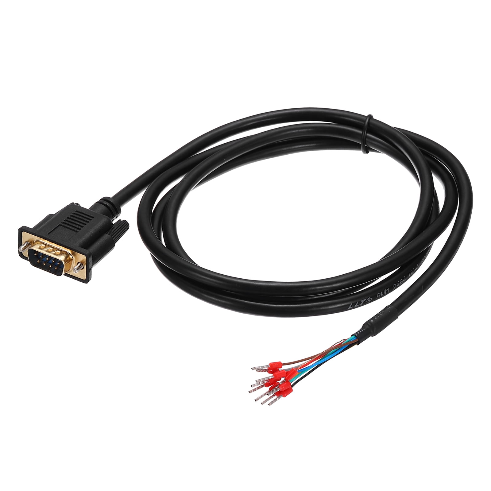 Uxcell DB9 RS232 Serial Cable, 26AWG DB9 Male to Bare Wire Cable with 9 Wiring Terminals, RS232 ...